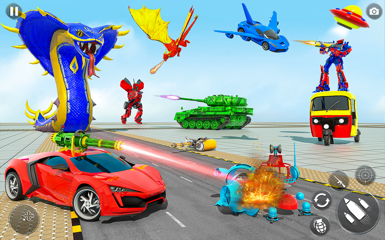 Snake Robot Car Transformation Game - Robot Car Games - Multi Robot ...