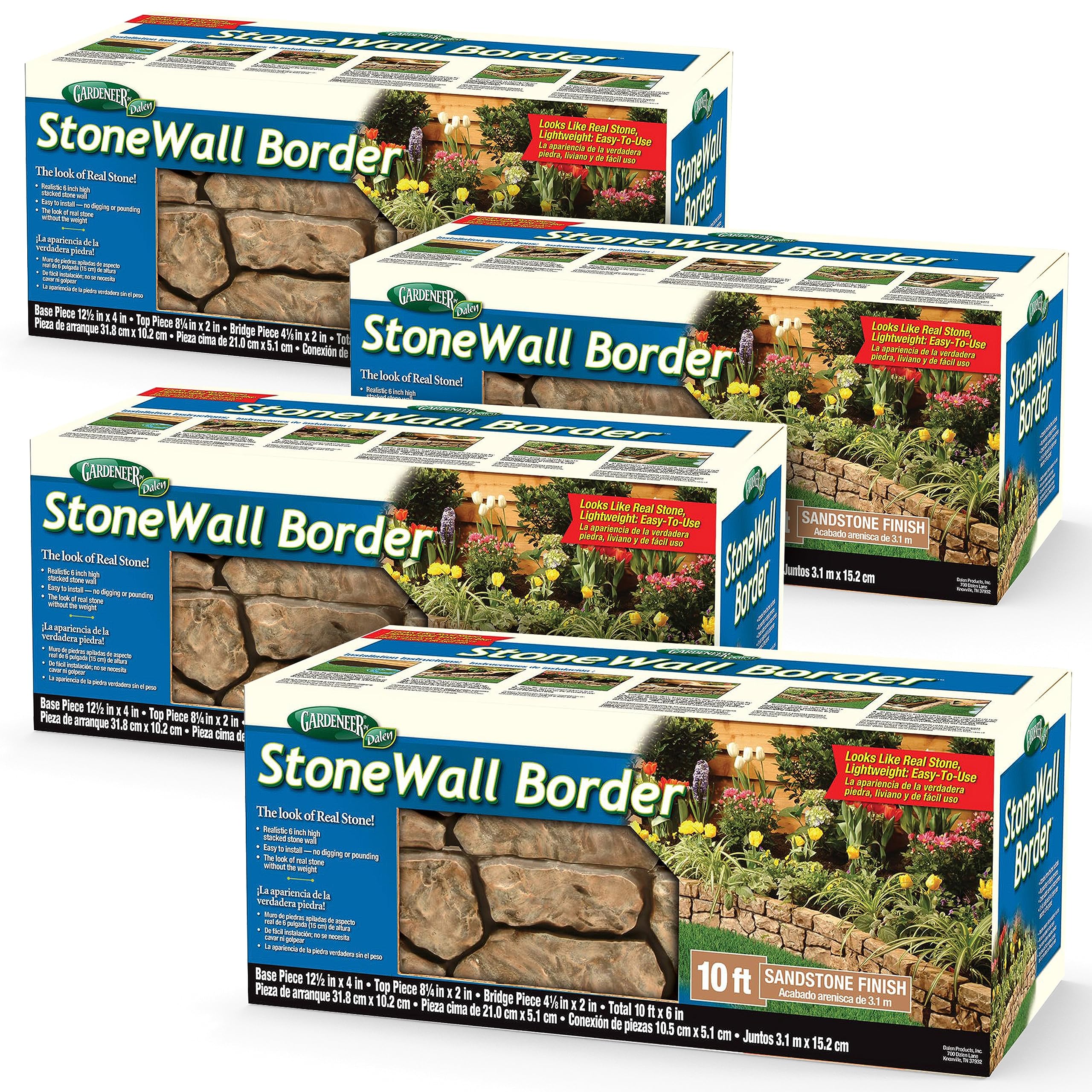 Amazon.com : Gardeneer by Dalen Stone Wall Border Landscape Edging ...