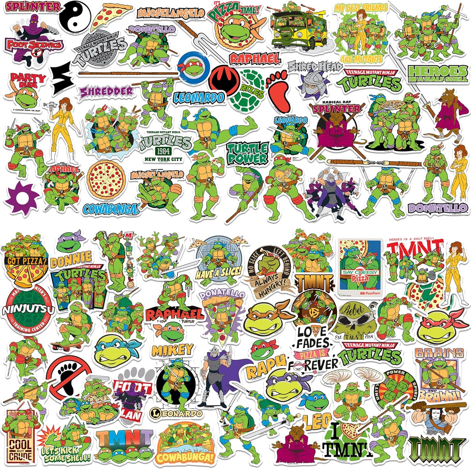 Amazon.com: Teenage Mutant Ninja Turtles 100ct Vinyl Large Deluxe ...