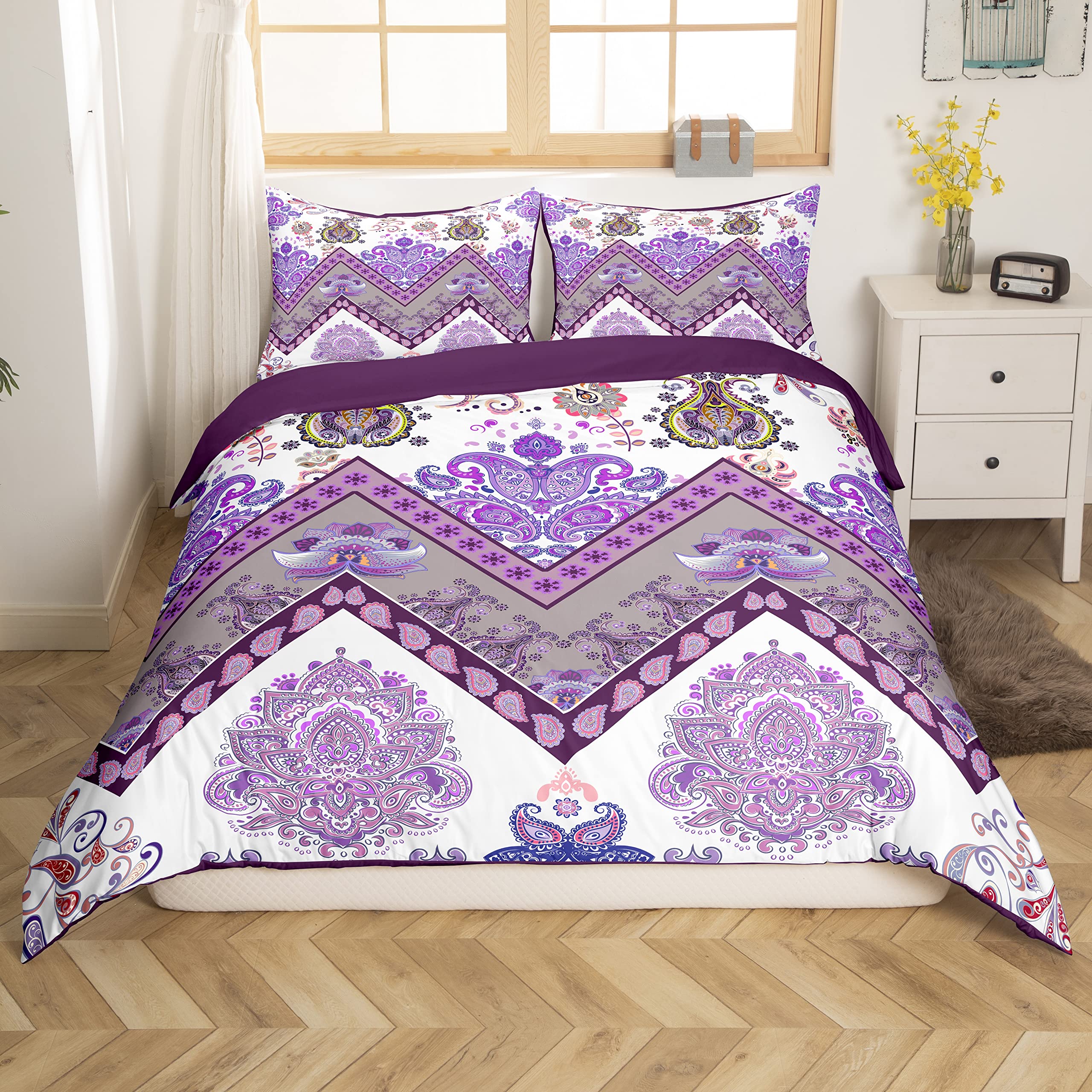 Purple Bohemian Duvet Covers