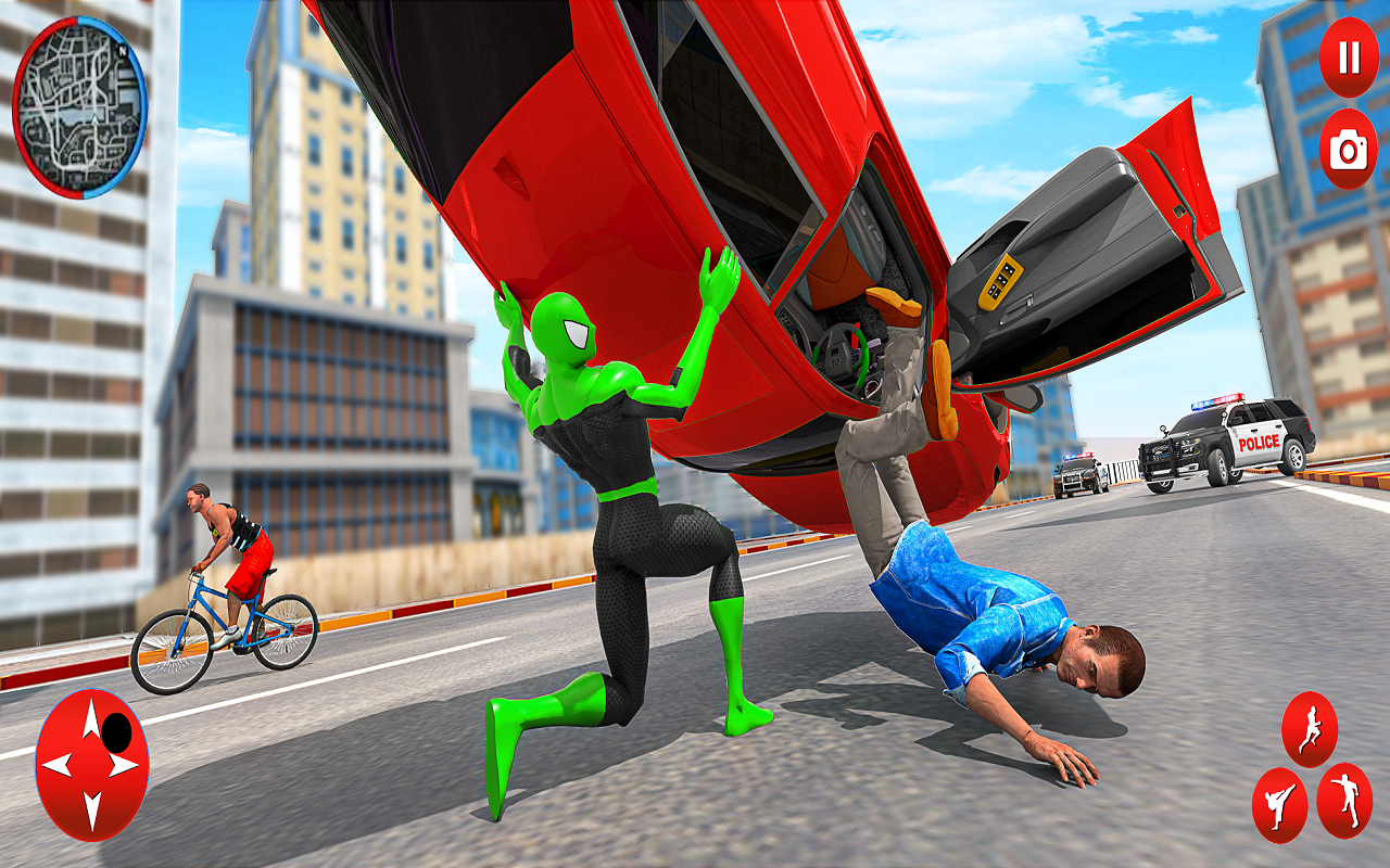 Superhero Rope Hero Spider Games : Superhero Fighting Games - Light ...