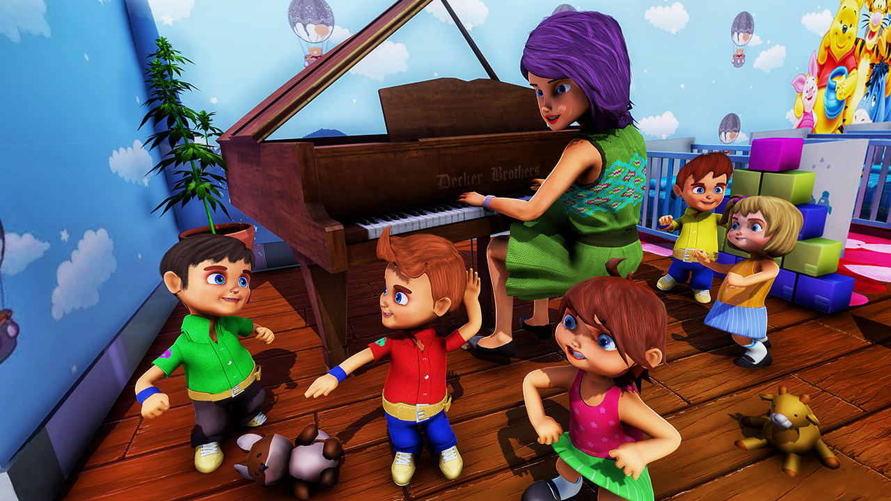 Virtual Mother Happy Family Simulator 3D: Happy Family Baby Daycare ...