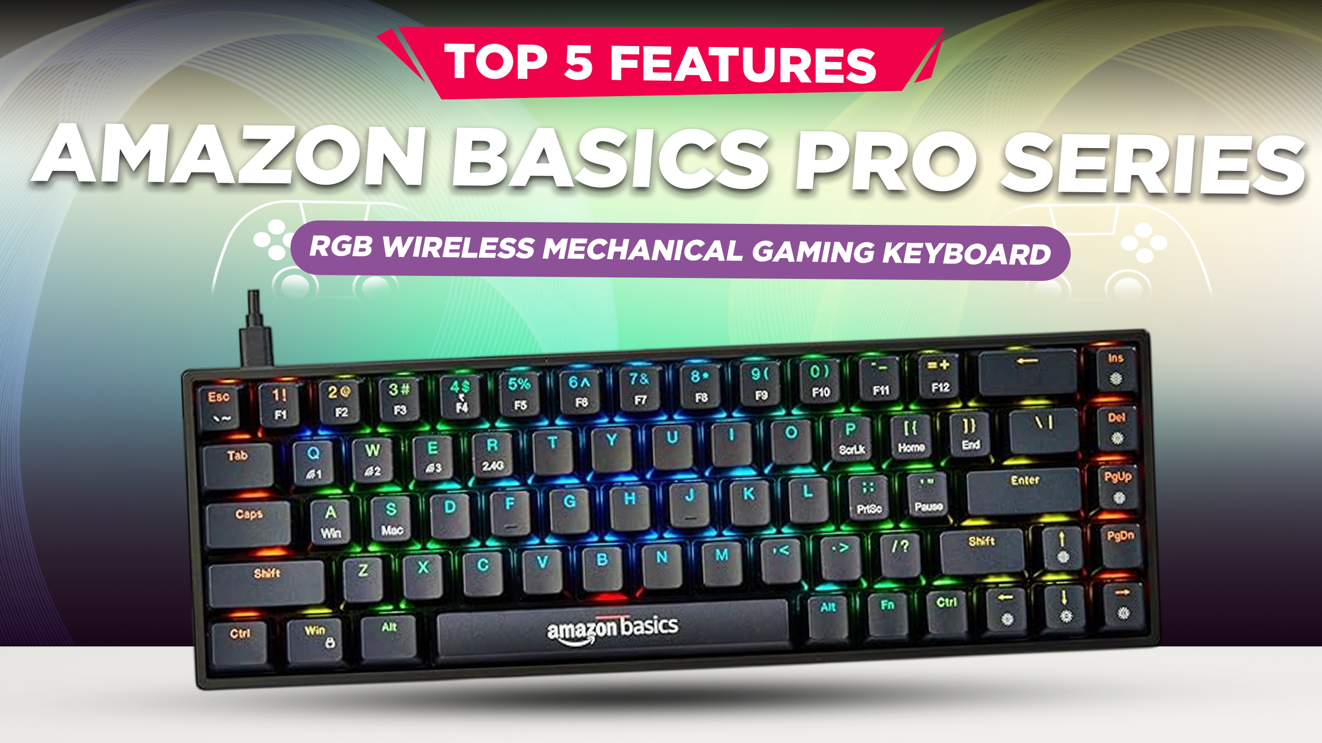Watch Top 5 Features of Amazon Basics Pro Series RGB Wireless ...