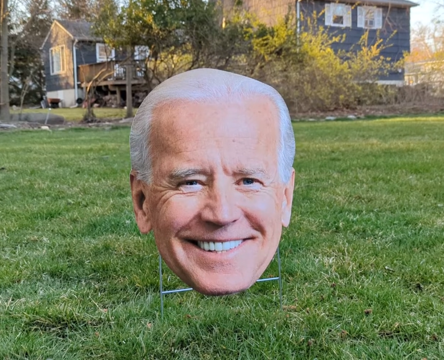 Watch Joe Biden yard sign installation video on Amazon Live