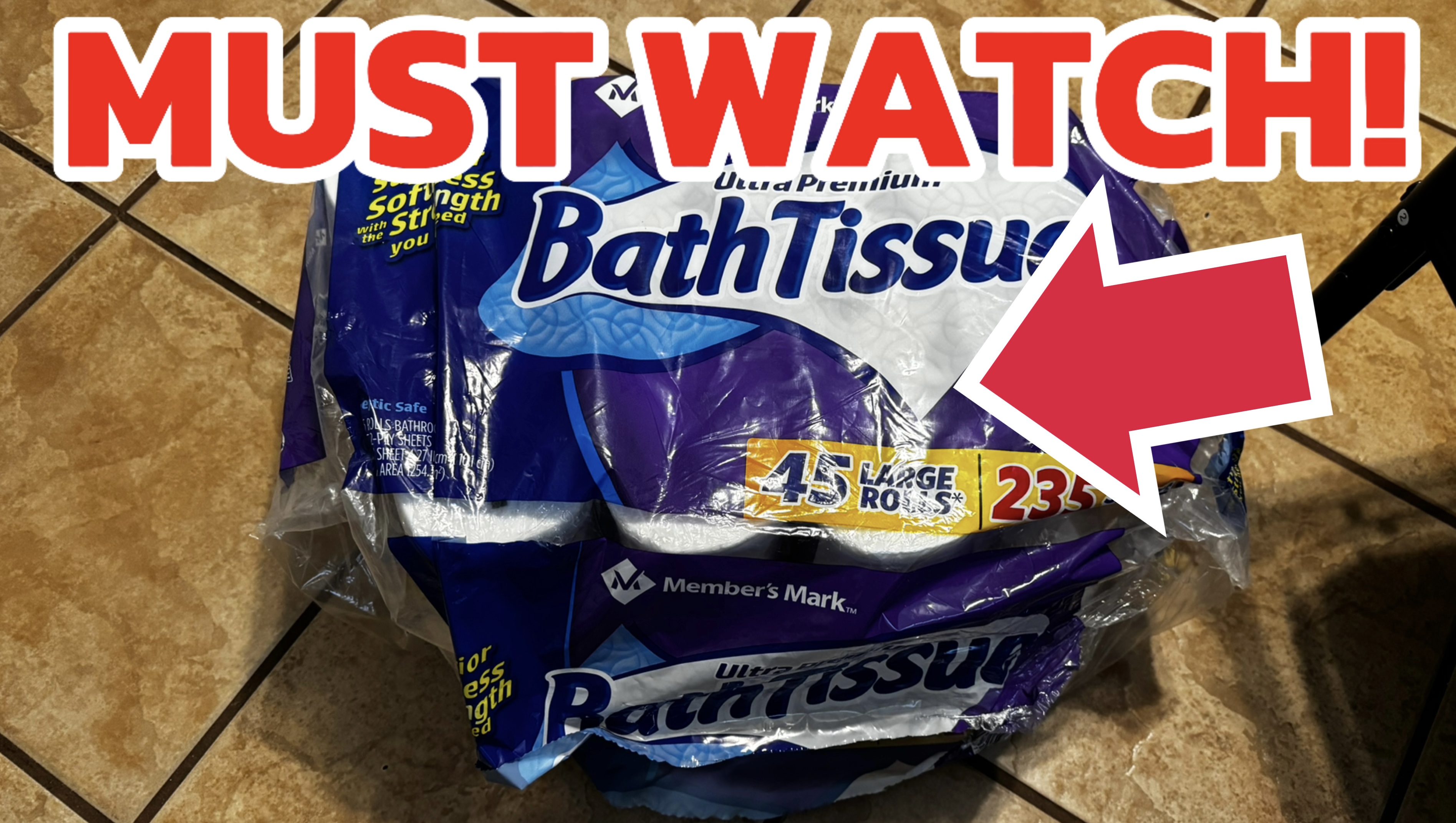 Watch MUST WATCH THIS Member's Mark 45pcs Toilet Paper! on Amazon Live