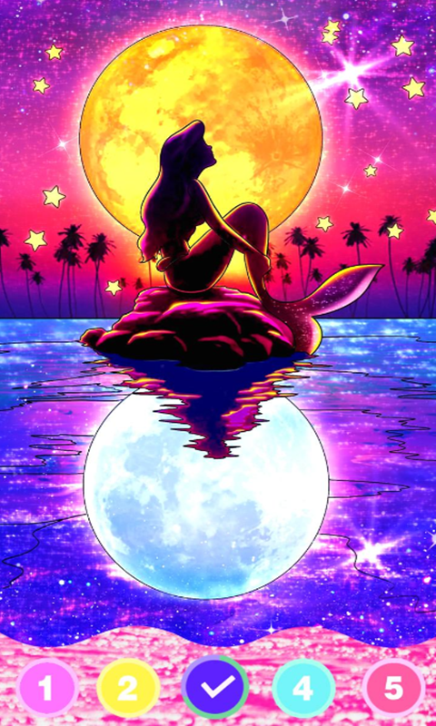 Mermaid Color by Number Coloring Games Offline - App on Amazon Appstore