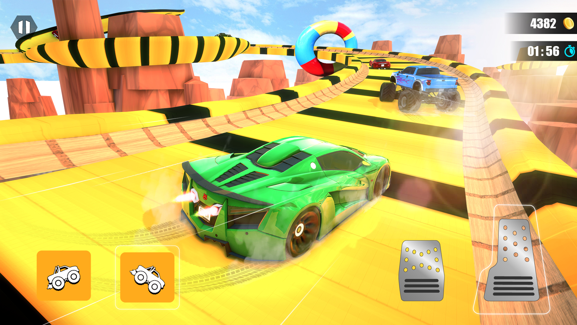 Race Car Driving Crash Game - Impossible Mega Ramp Extreme Car Stunts ...