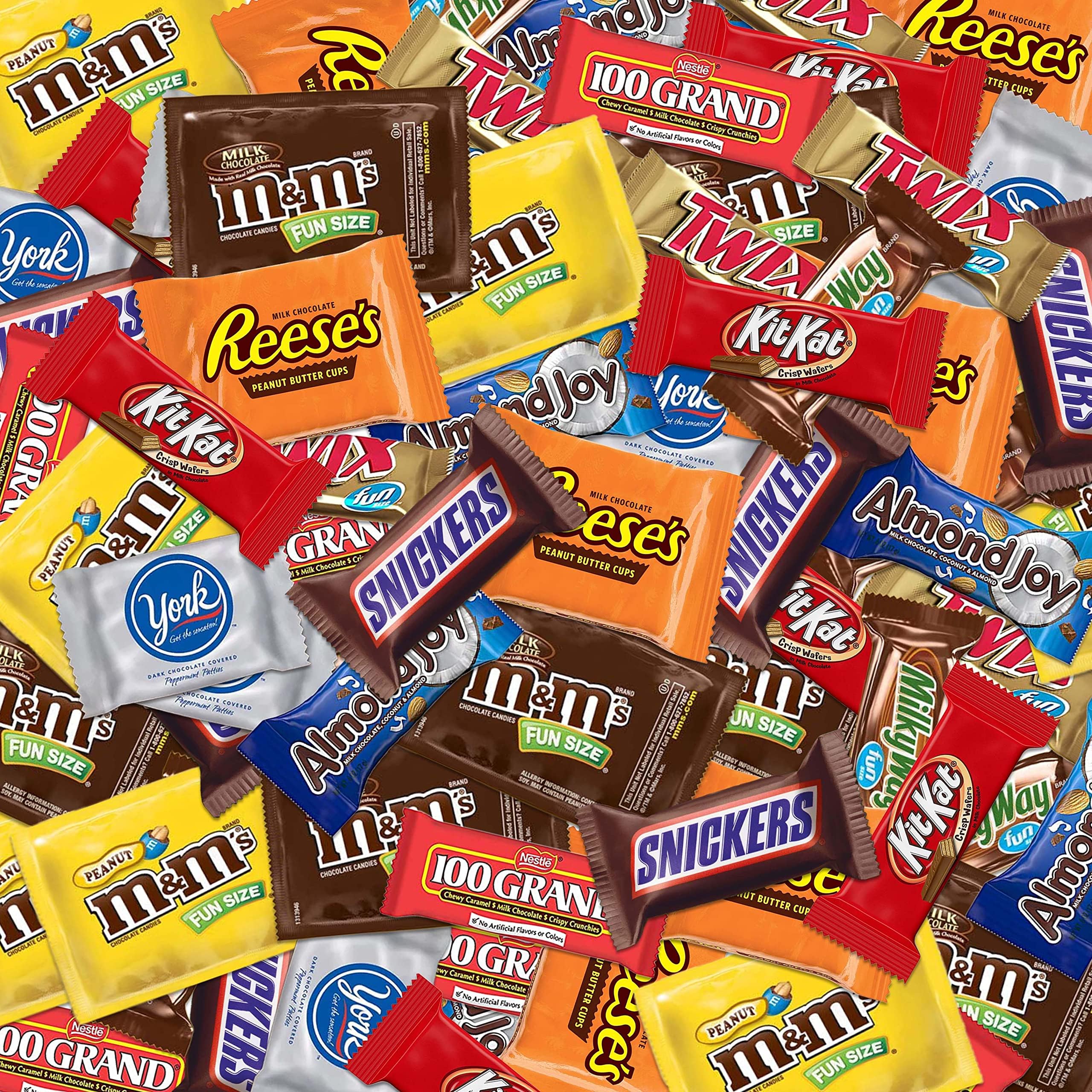 Amazon.com: Assorted Chocolate Candy Variety Pack - Assorted Bulk ...