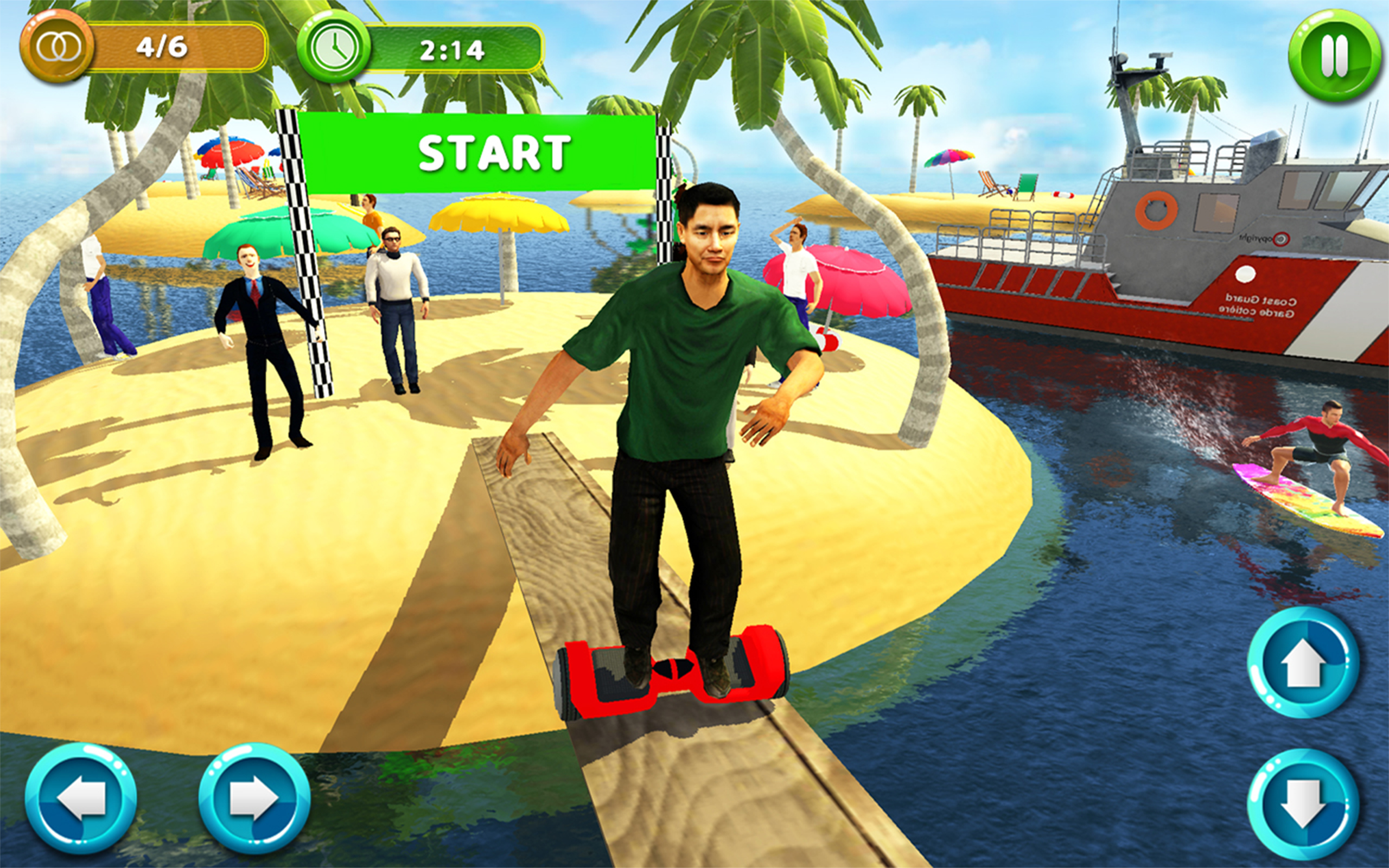 Extreme Electric Hoverboard Stunts : Free Summer Sports Beach ...