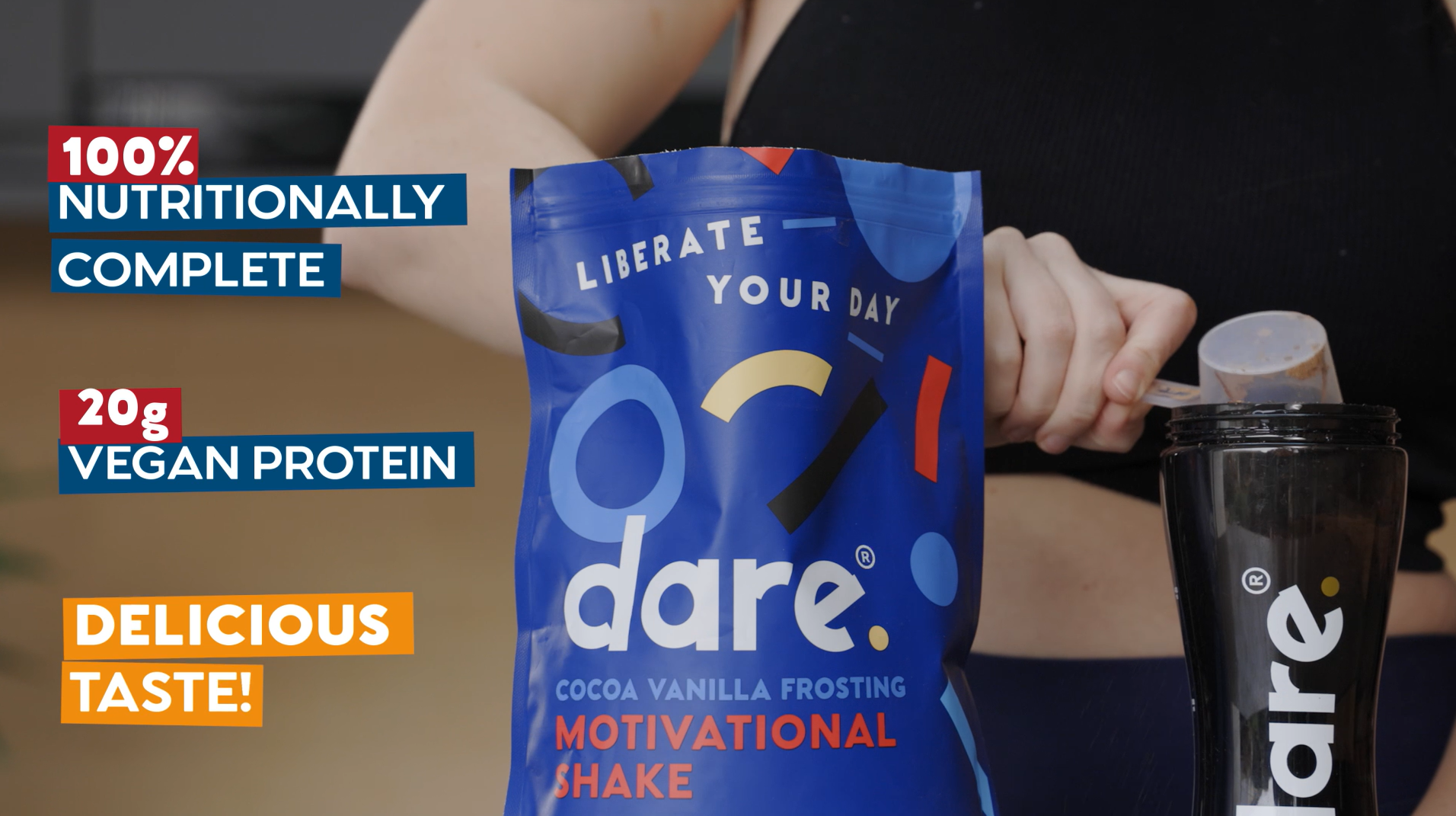 Dare Motivational Meal Replacement Shakes - 20g Vegan Protein