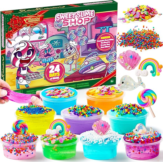 JOYIN 2025 DIY Slime Advent Calendar Christmas 24 Days Countdown Advent ...