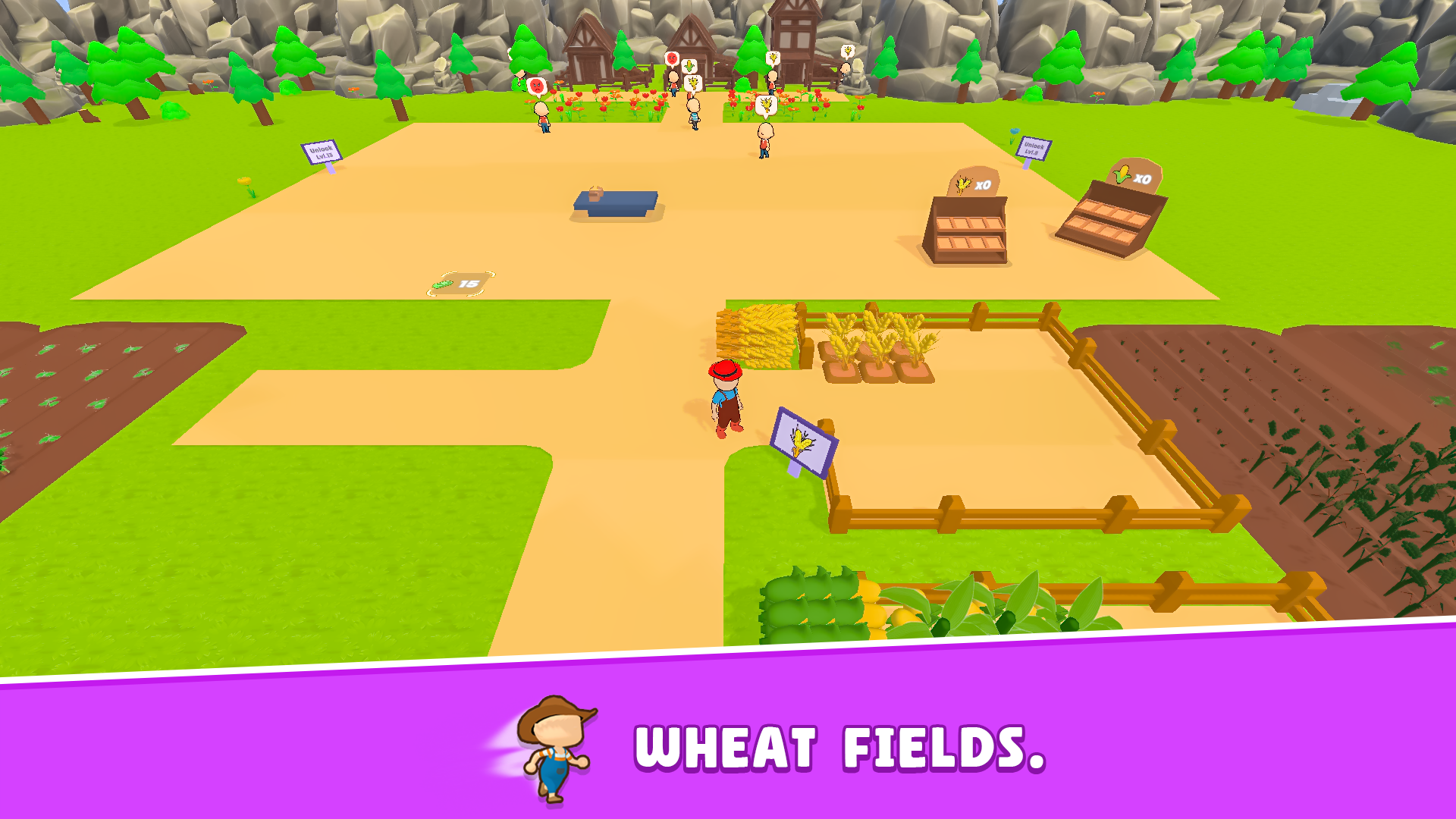 Happy Farm Land Offline Game: Farming & Building SuperMarket Business ...