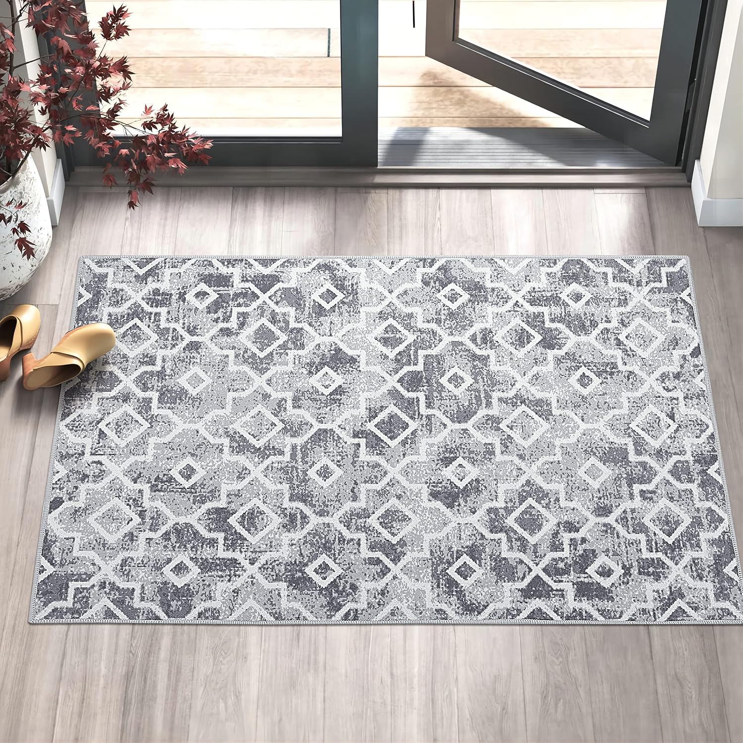 Amazon.com: Wonnitar Moroccan Indoor Door Mat - 32''x48'' Entrance Doormat Entry Rug, Washable ...