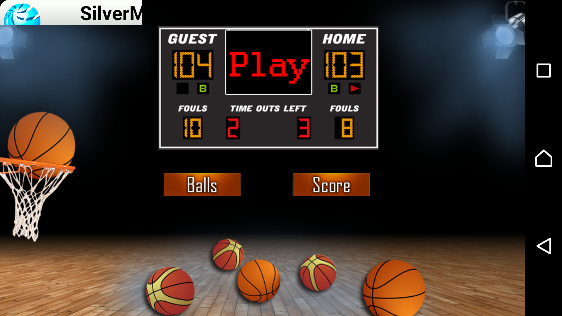 Throw Basketball v3 - App on Amazon Appstore