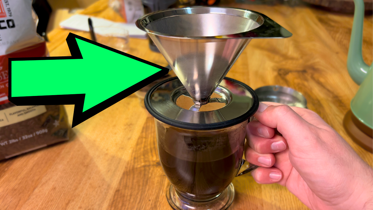 Watch Pour Over Coffee Dripper Stainless Steel LHS Coffee Filter on ...