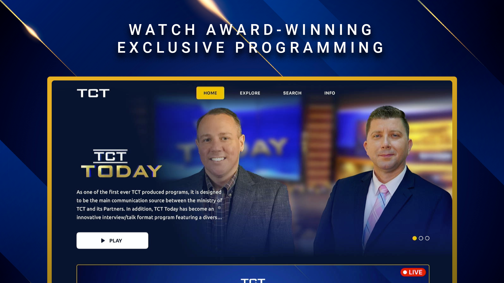 TCT - Live and On-Demand TV - App on Amazon Appstore