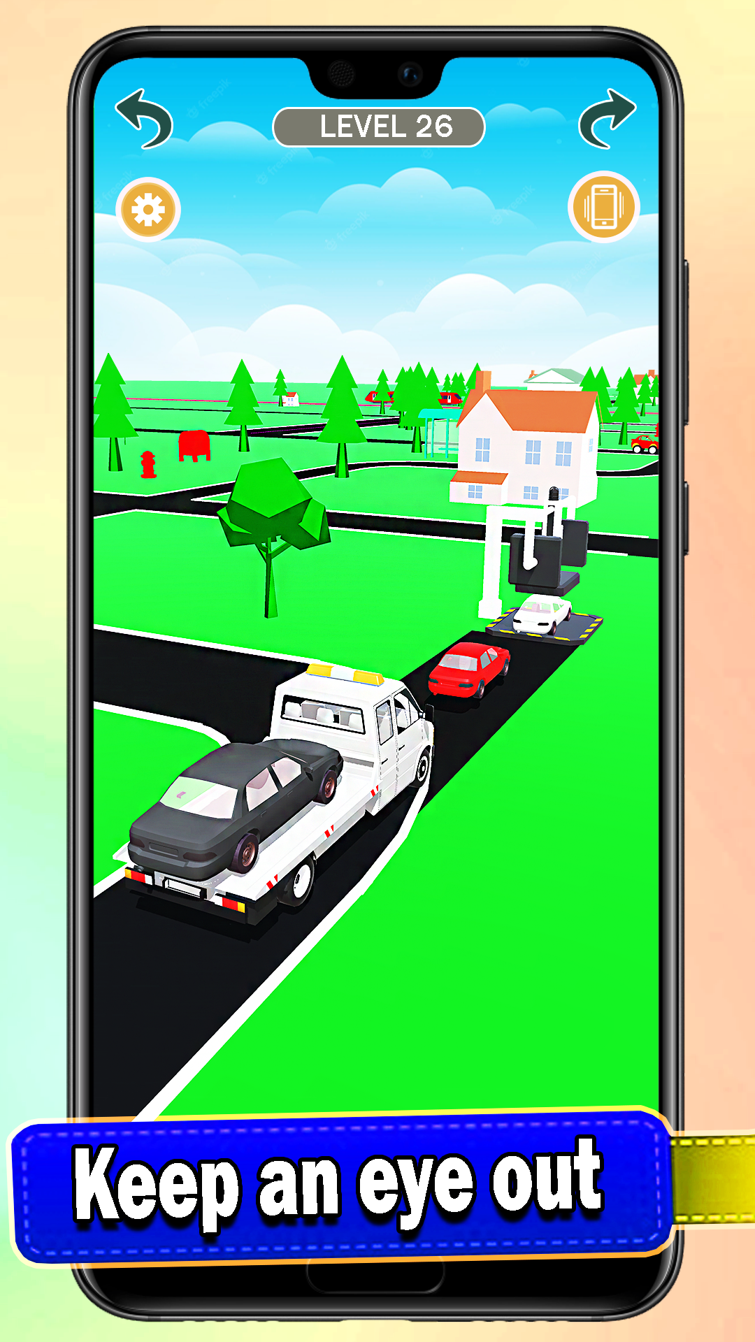 Tow and Go Vehicle Rescue Cargo Truck Towing Master 3D: Collect Broken Down No Parking Cars ...