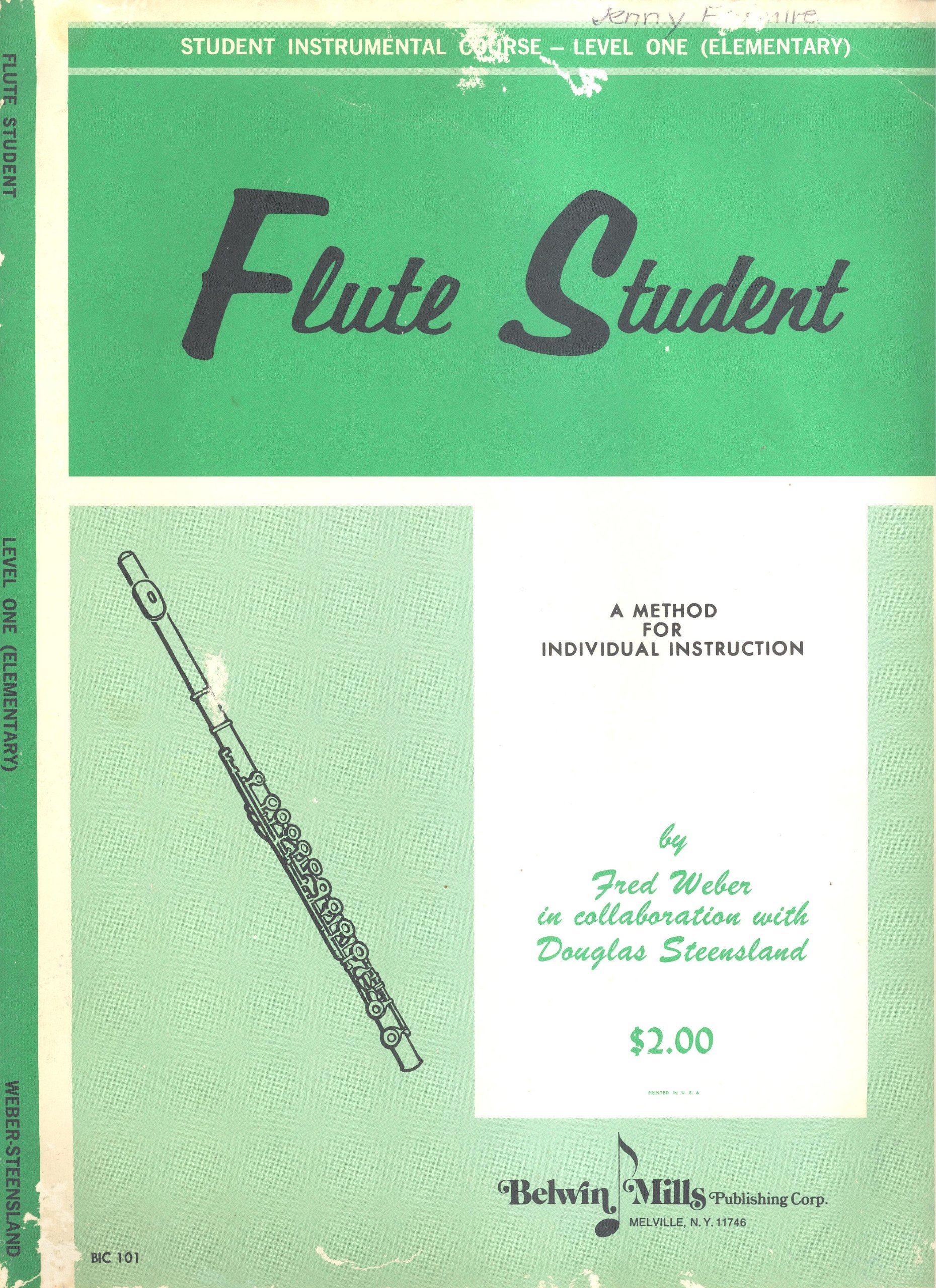 FLUTE STUDENT: A Method for Individual Instruction, Student ...