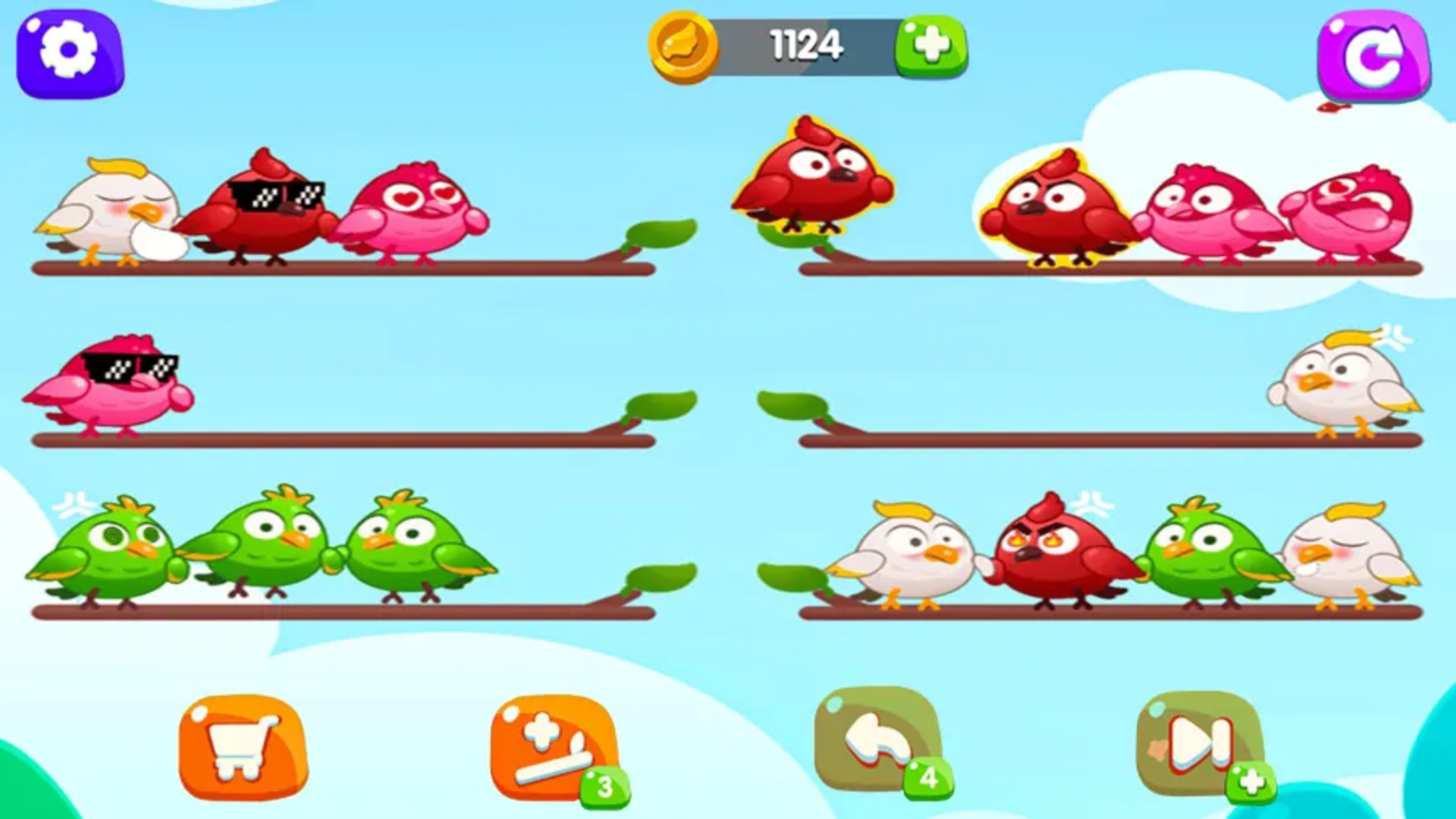 Bird Sort Color Puzzle Games - Bird Color Sortpuz Brain & Puzzle Games ...