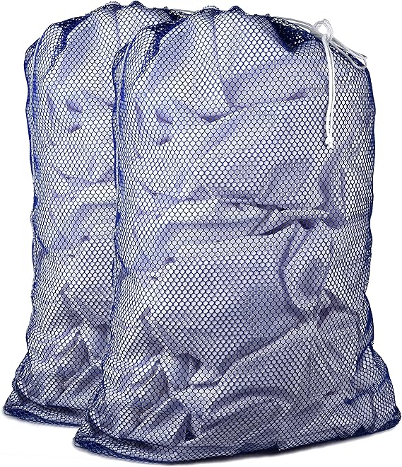 Amazon.com: Commercial Mesh Laundry Bag - Sturdy Mesh Material with ...