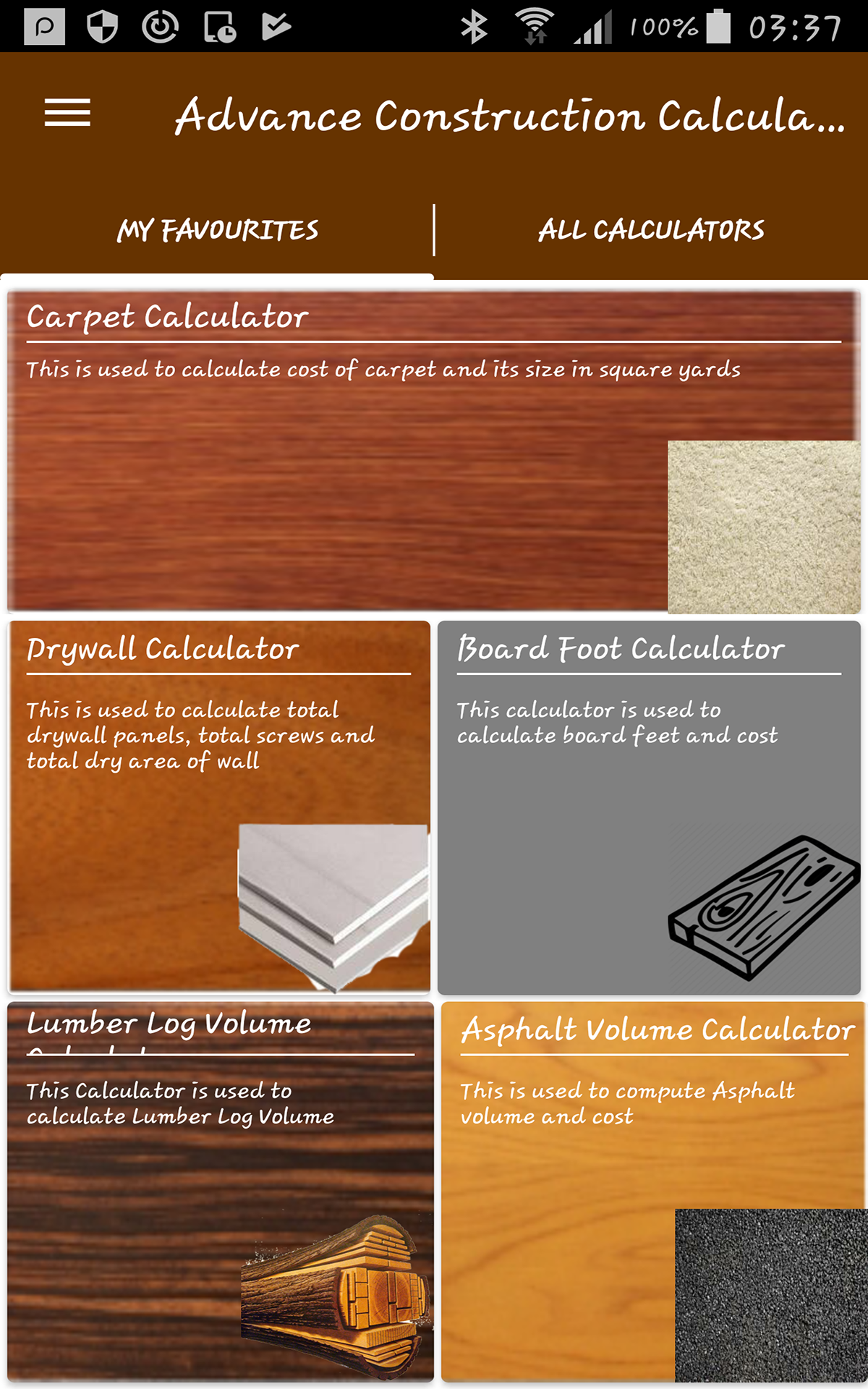 Advance Construction Calculators Free - App on Amazon Appstore