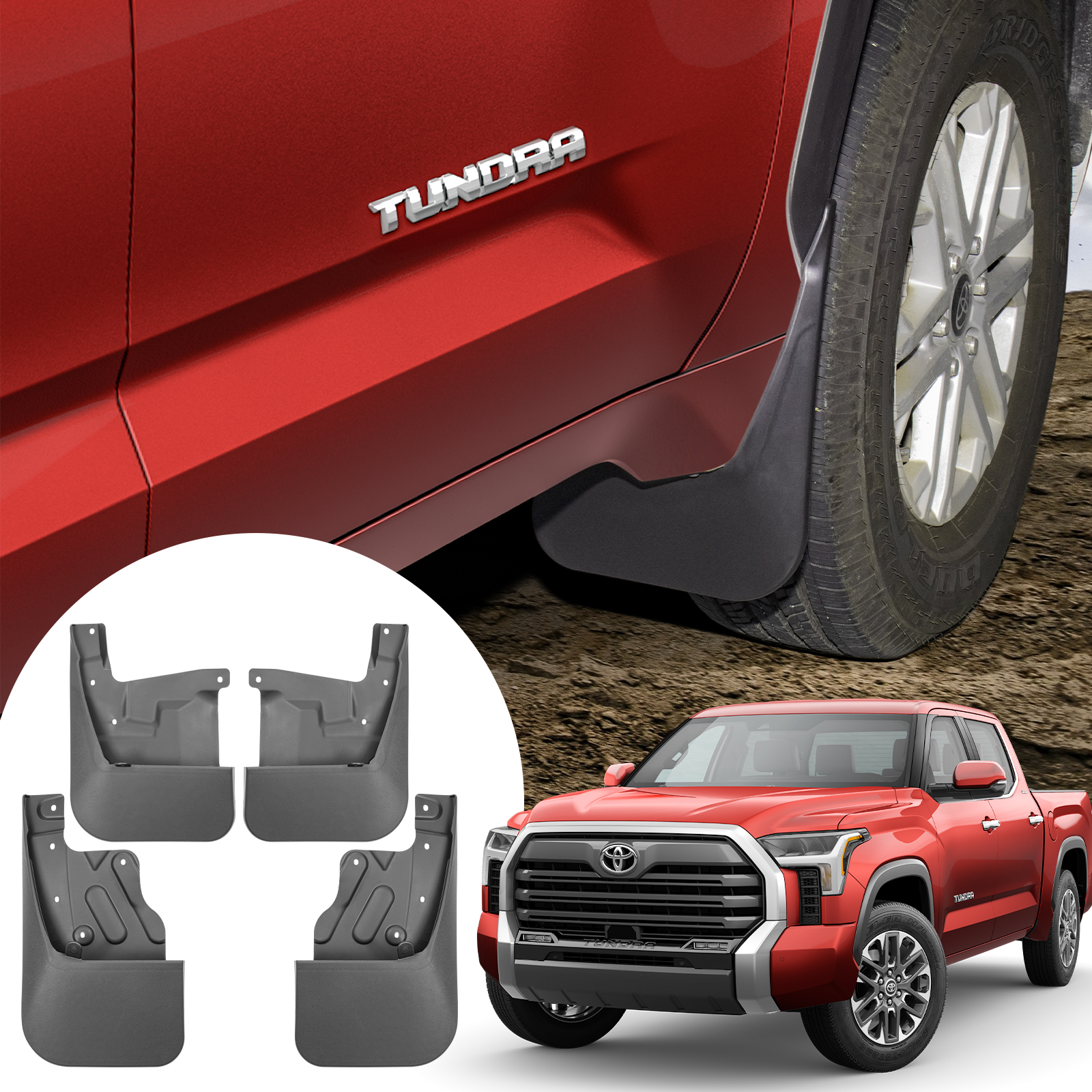 Watch Mud Flaps for 2022 2023 Toyota Tundra SR5 Mud Guards on Amazon Live