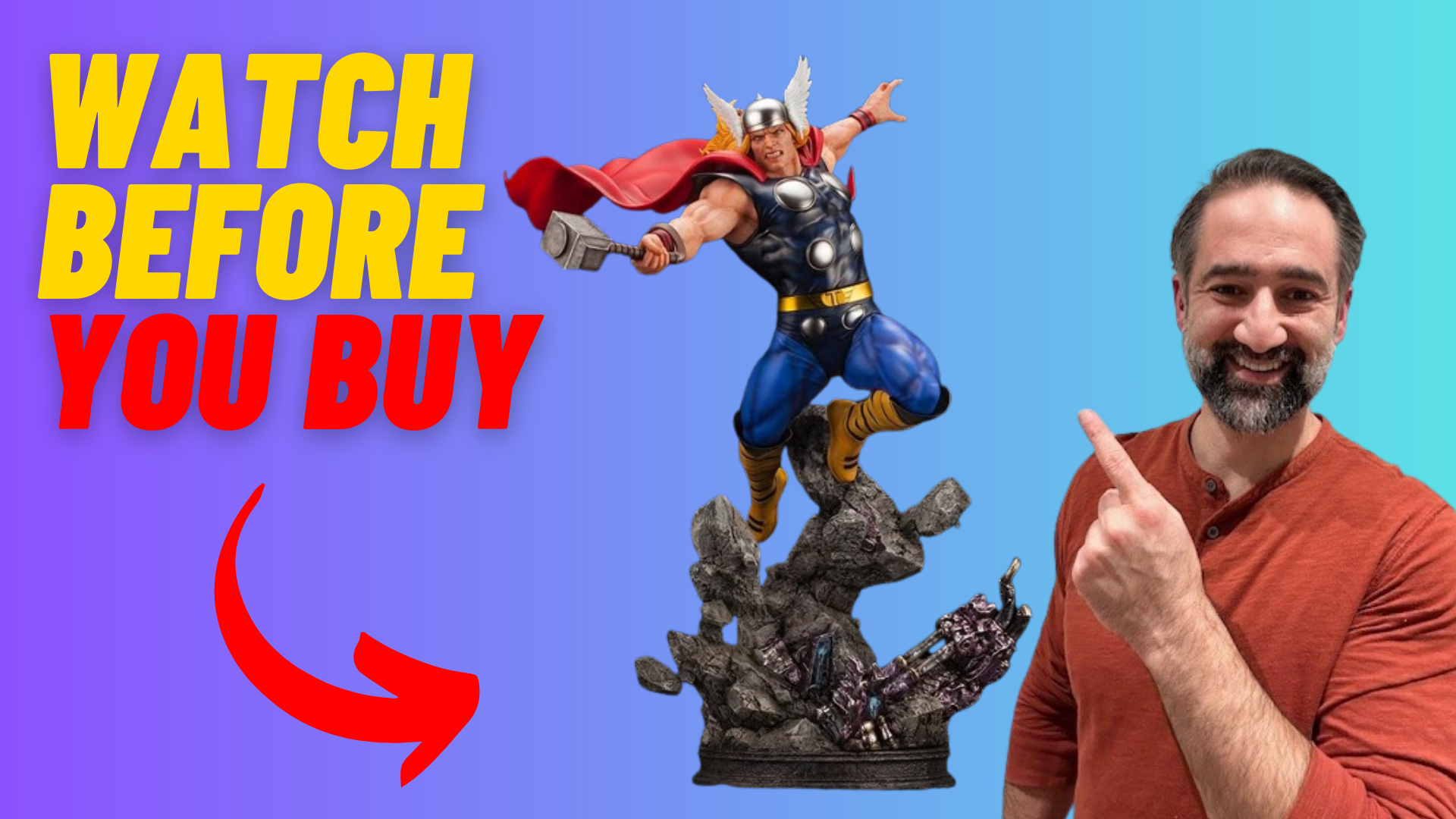 Watch Beautiful Detailed Thor Unboxing Collectible Item on Amazon Live