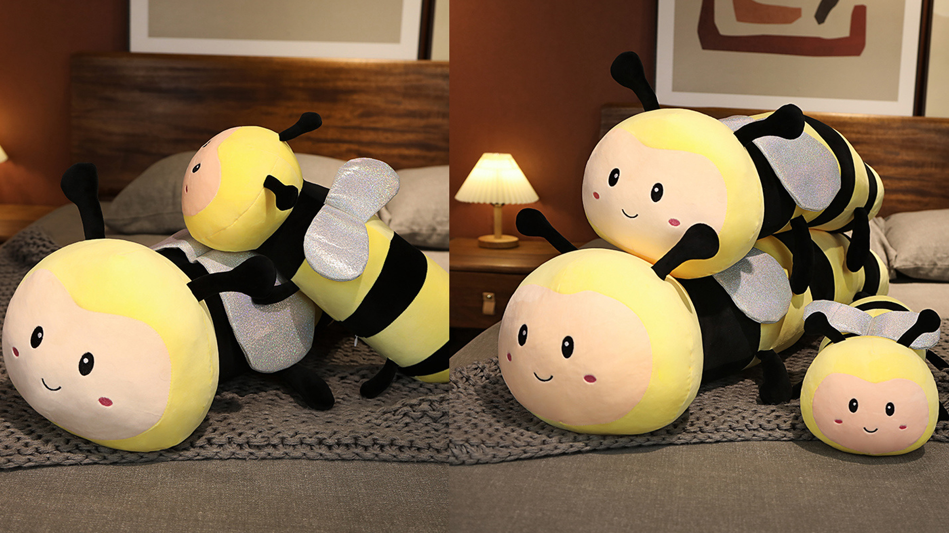Watch Large Bumblebee Plush Bee Buzzy The Honey Bee Stuffed Animal on ...