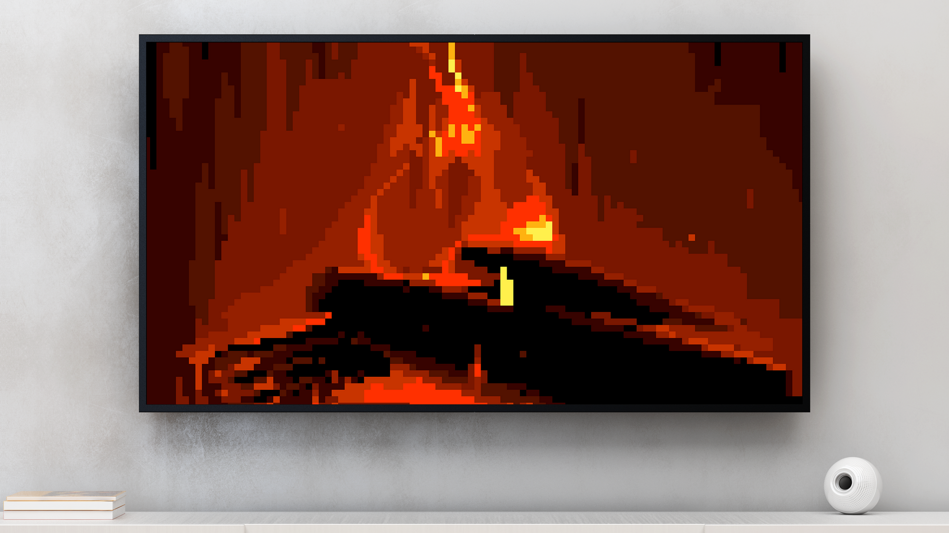 3D Block Craft Fireplace: Pixel Art Live Wallpaper & Screensaver for ...