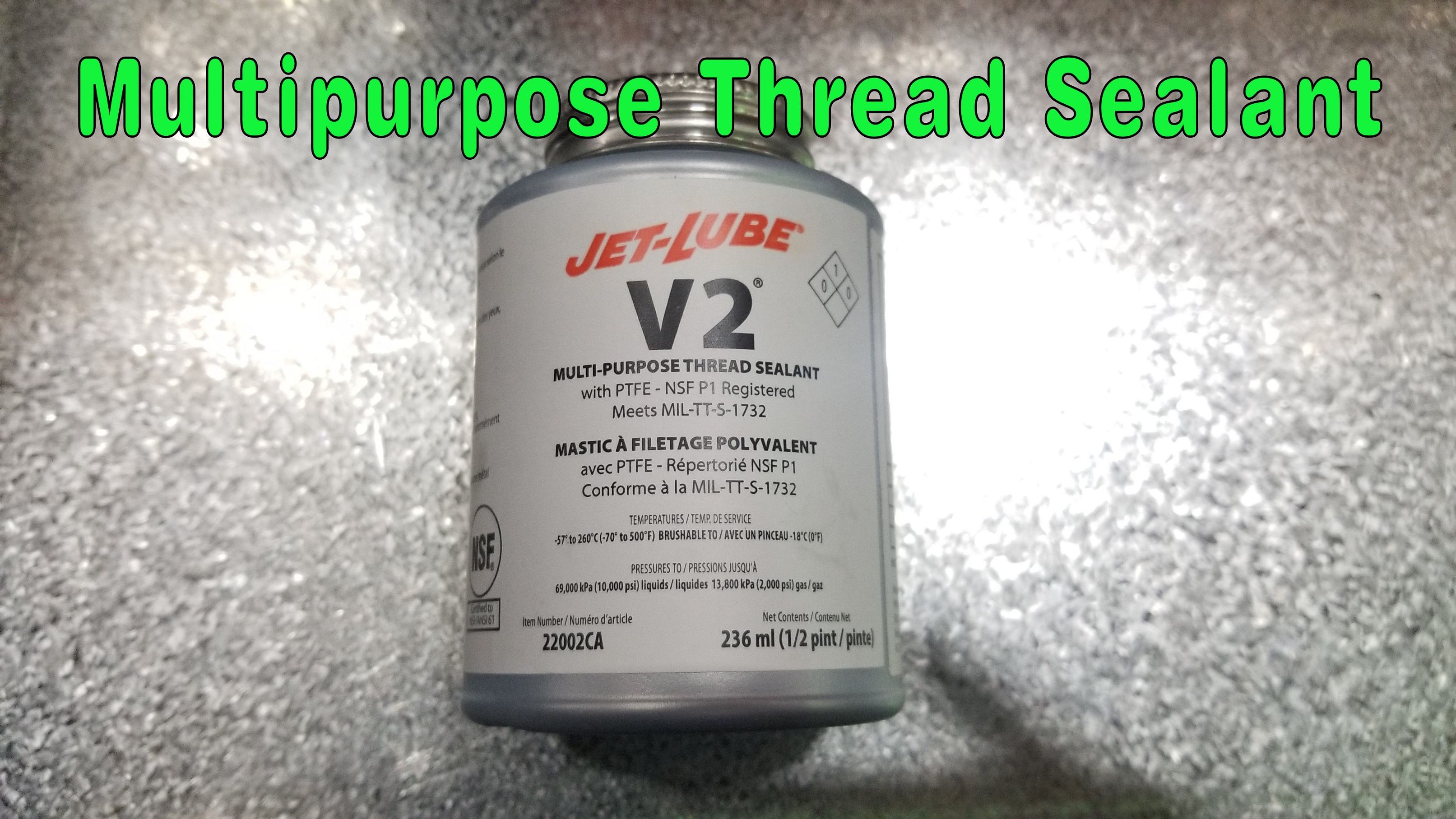 Watch Jet-Lube V-2 Multipurpose Thread Sealant on Amazon Live