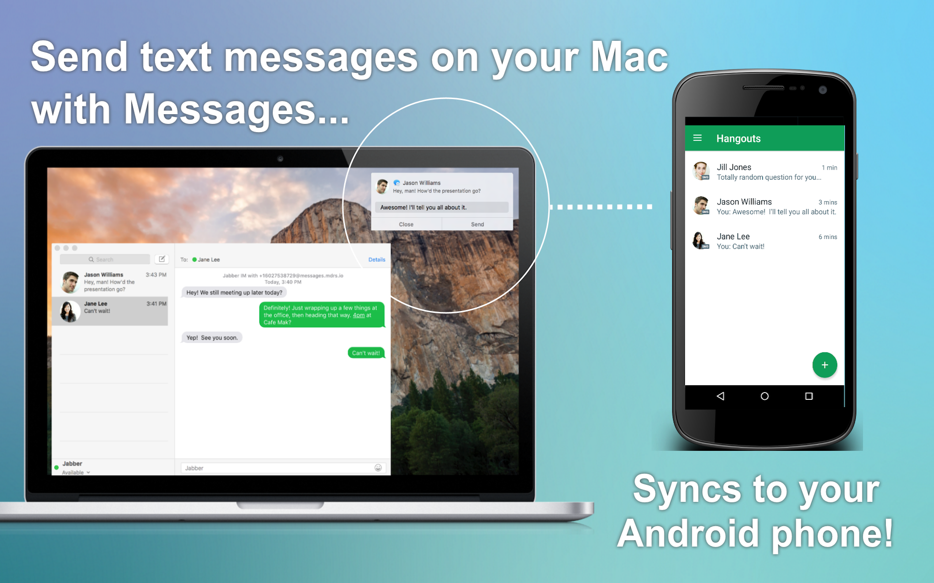 SMS for iChat - Android Texts in Apple Messages - App on Amazon Appstore