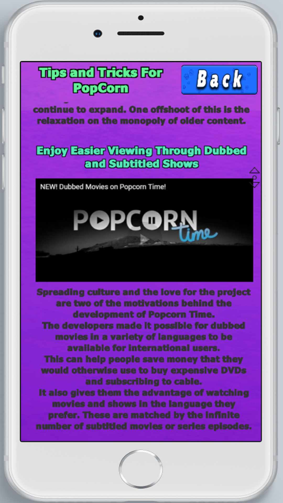 Quiz Time For Pop-Corn Flix Tips - App on Amazon Appstore