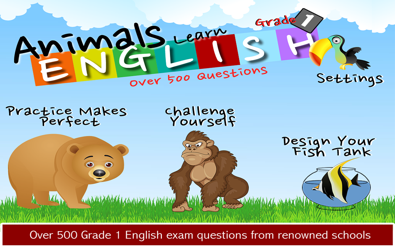Animals Learn English - First Grade:Amazon.com:Appstore for Android