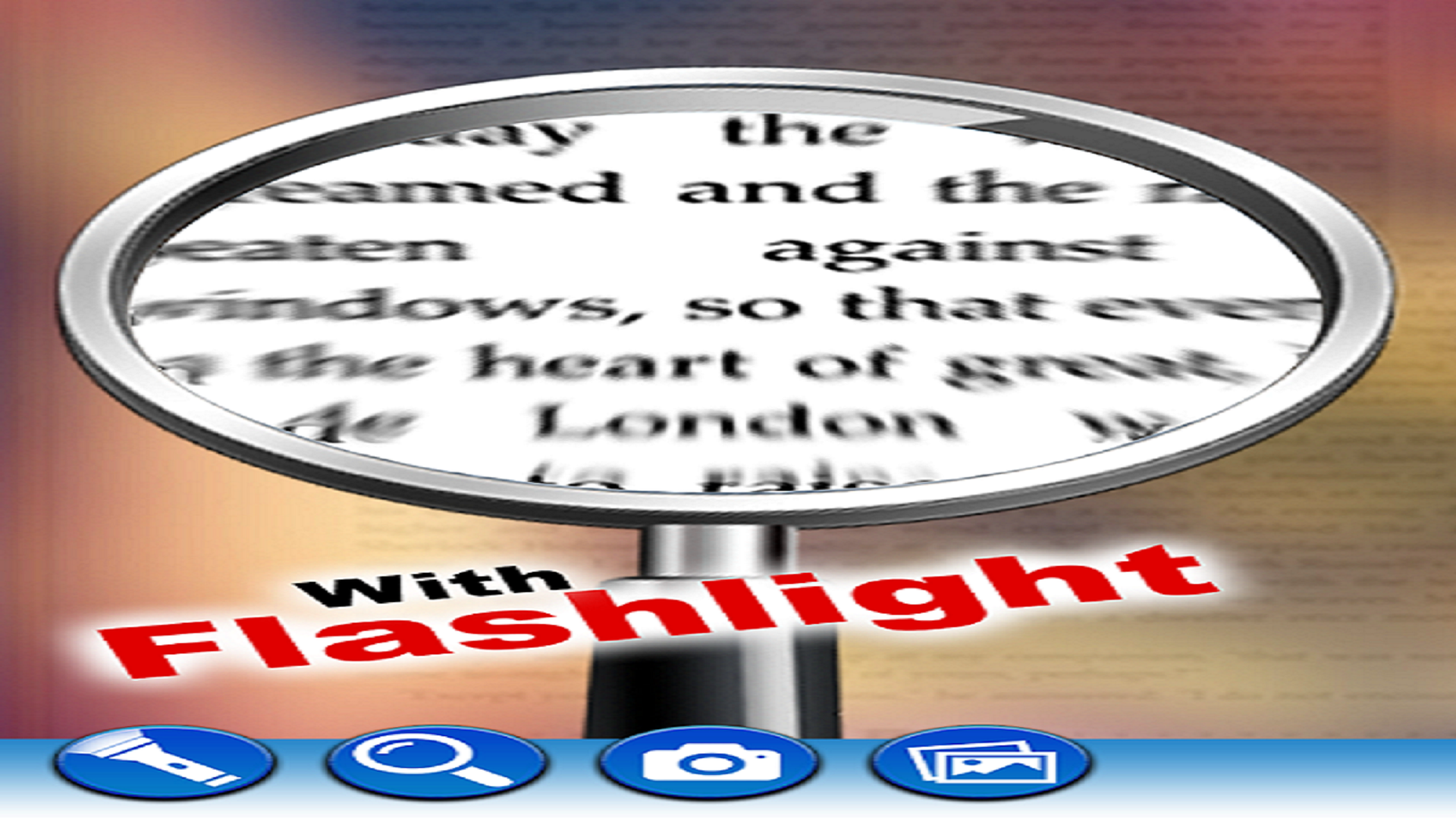 Super Magnifier Zoomer - LED Flashlight - Application sur Amazon Appstore