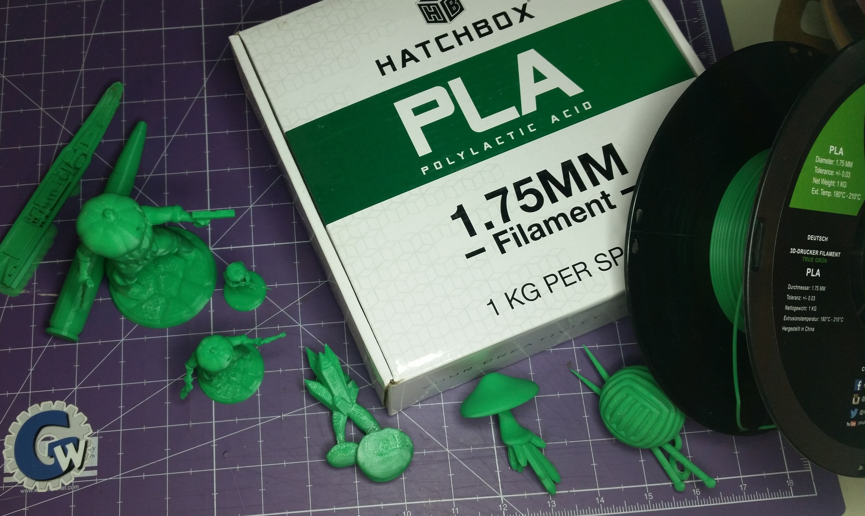 Watch Hatchbox Green PLA on Amazon Live