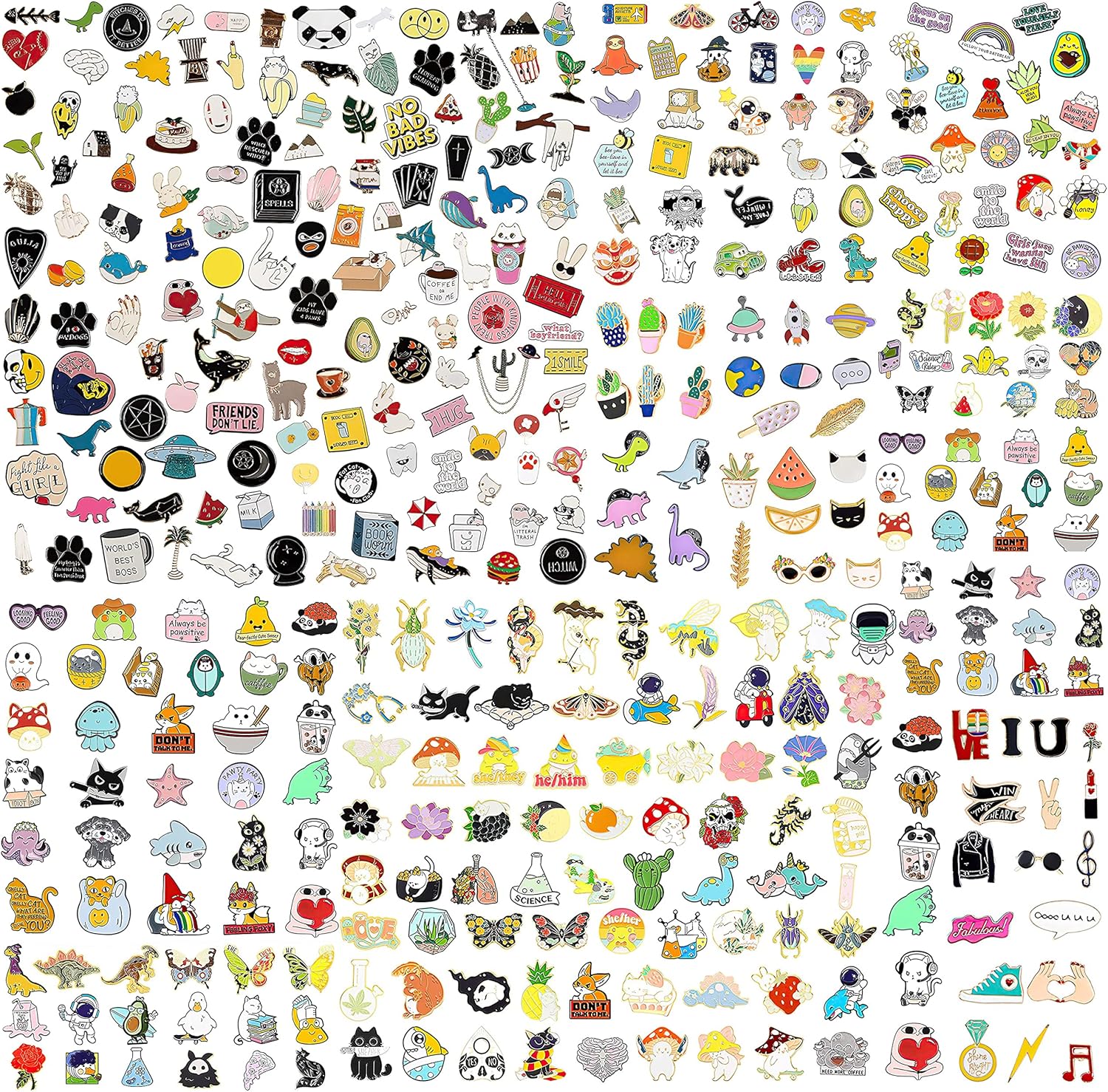 Amazon.com: GTOTd Mixed Enamel Pins（50 Pcs，Random Style）Funny Badge ...