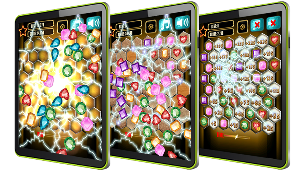 Jewels Blitz Gold Hexagon - App on Amazon Appstore