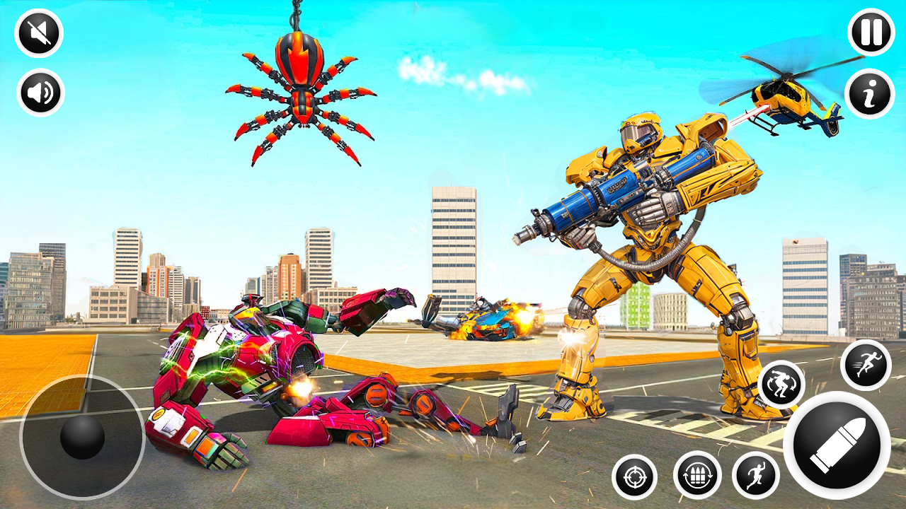 Robot Car Transformation Fighting Simulator: Robot Games 2024 - App on ...