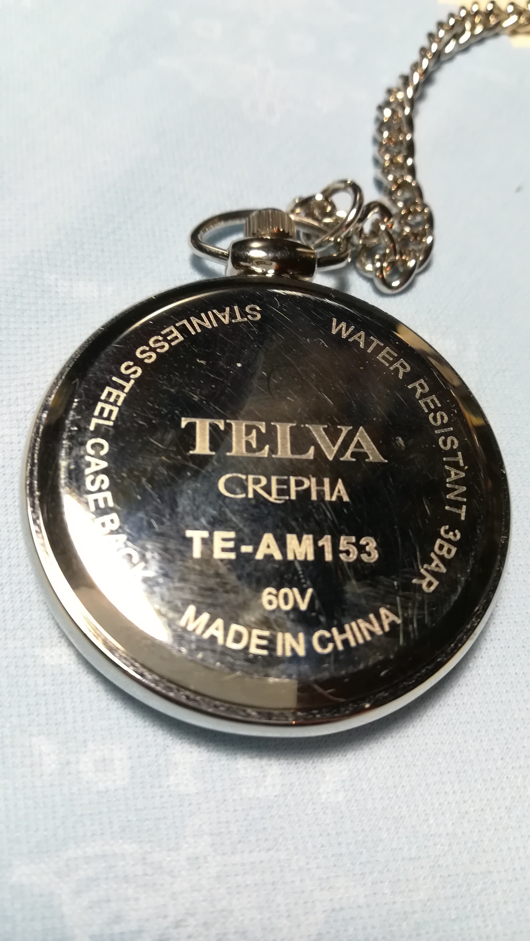 Amazon.co.jp: [クレファー] 懐中時計 アナログ 防水 白 文字盤 TELVA TE-AM153-WTS メンズ : ファッション