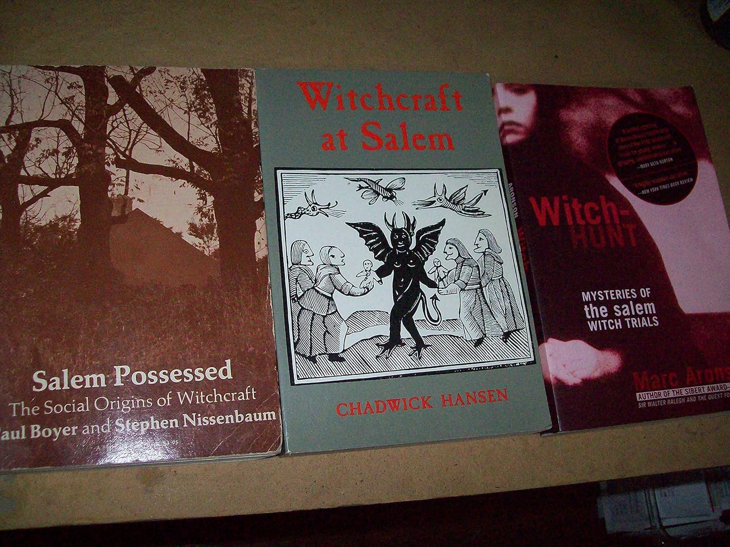 Salem Witchcraft Trials 3 Volumes Set: Witchcraft at Salem, Salem ...