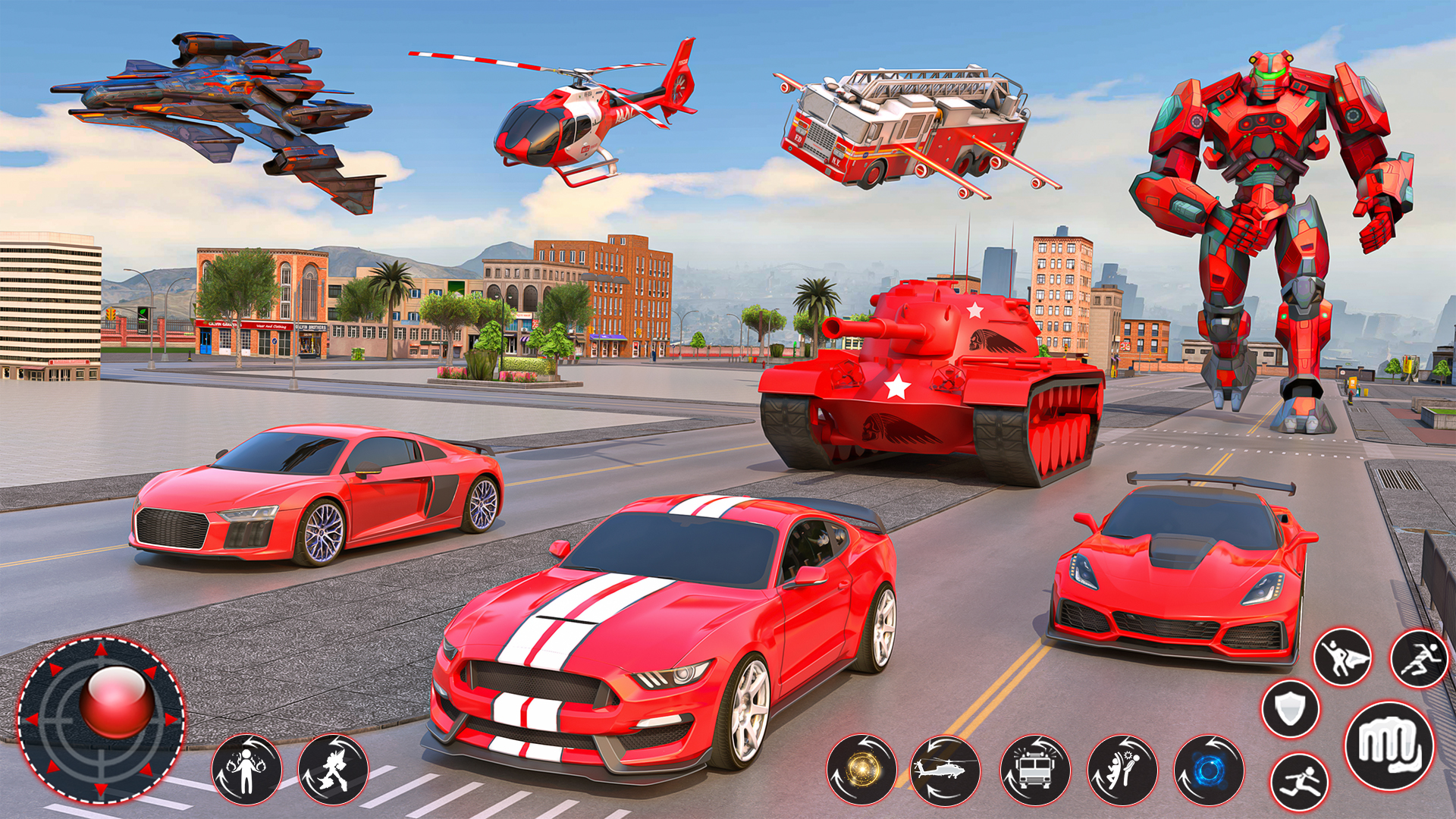 Rescue Robot Truck Game - Flying Fire Truck Transform Robot Games ...