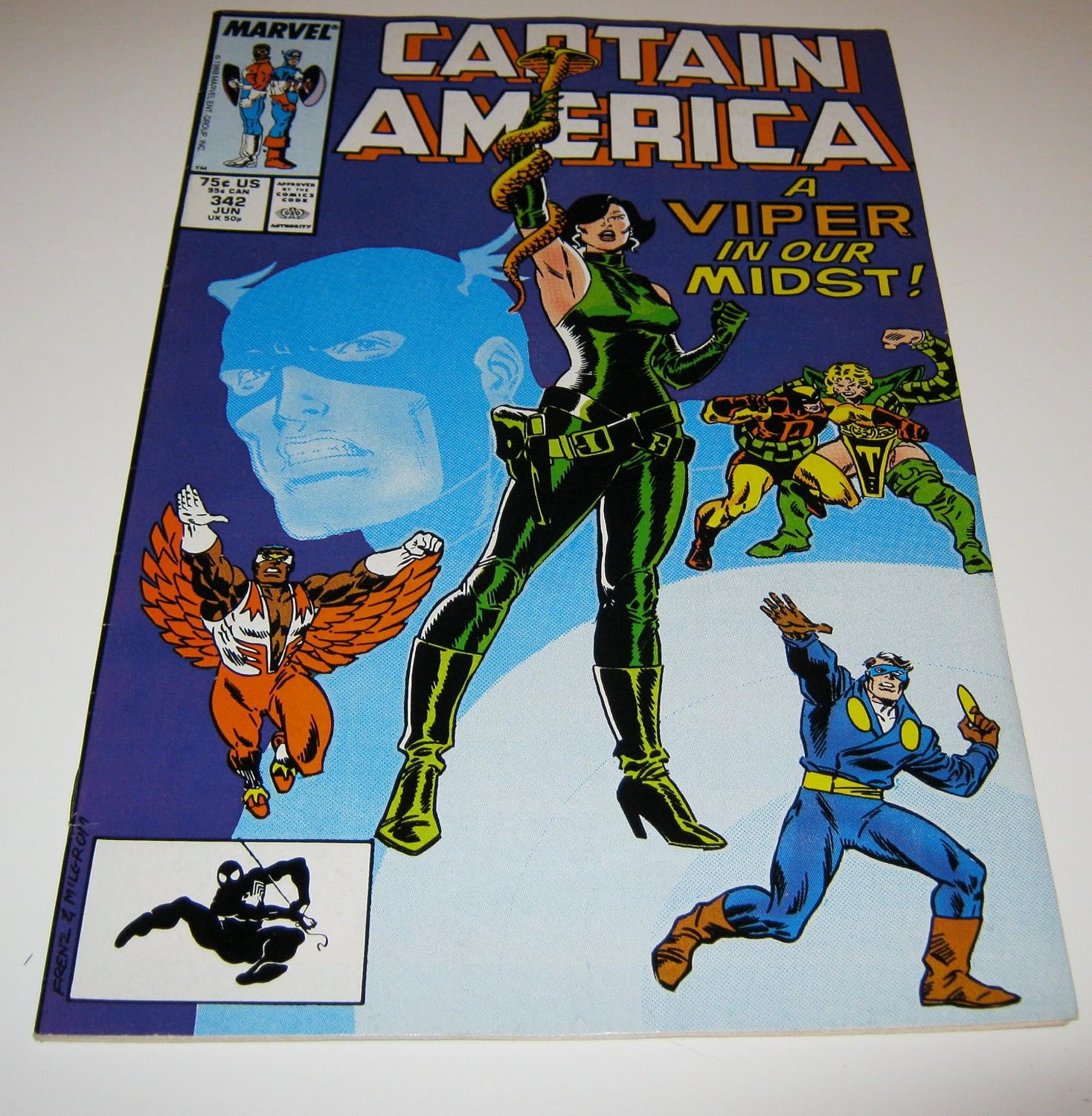 Amazon.com: Captain America #342 "The Snake Pit": Mark Gruenwald: Books