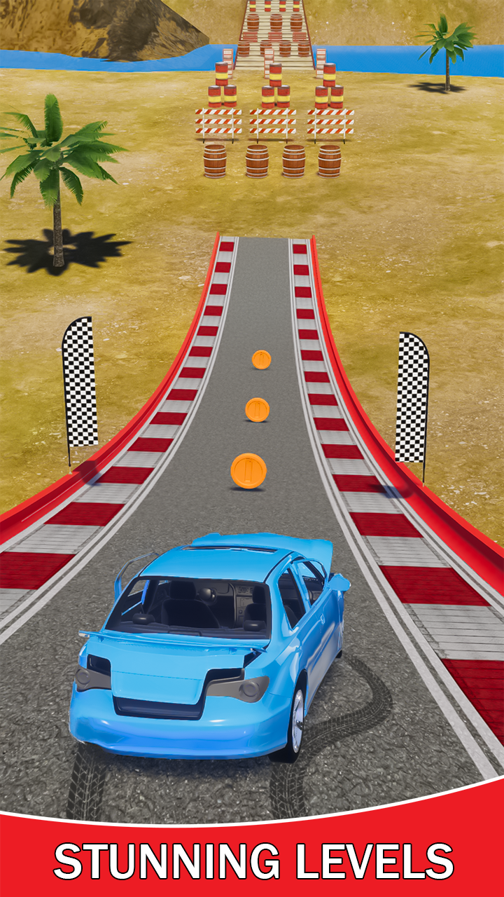 Mega Ramp Car Jumping Stunt Games, Car Crash Games 3D, Crash Driving ...