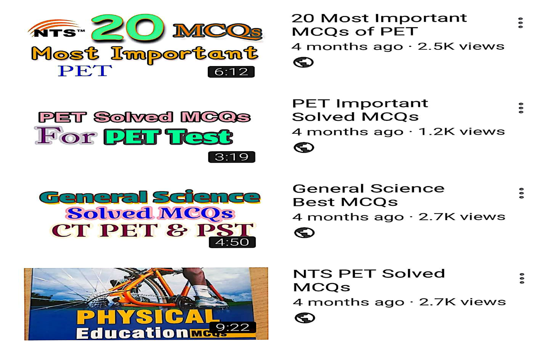NTS MCQs Videos - App on Amazon Appstore