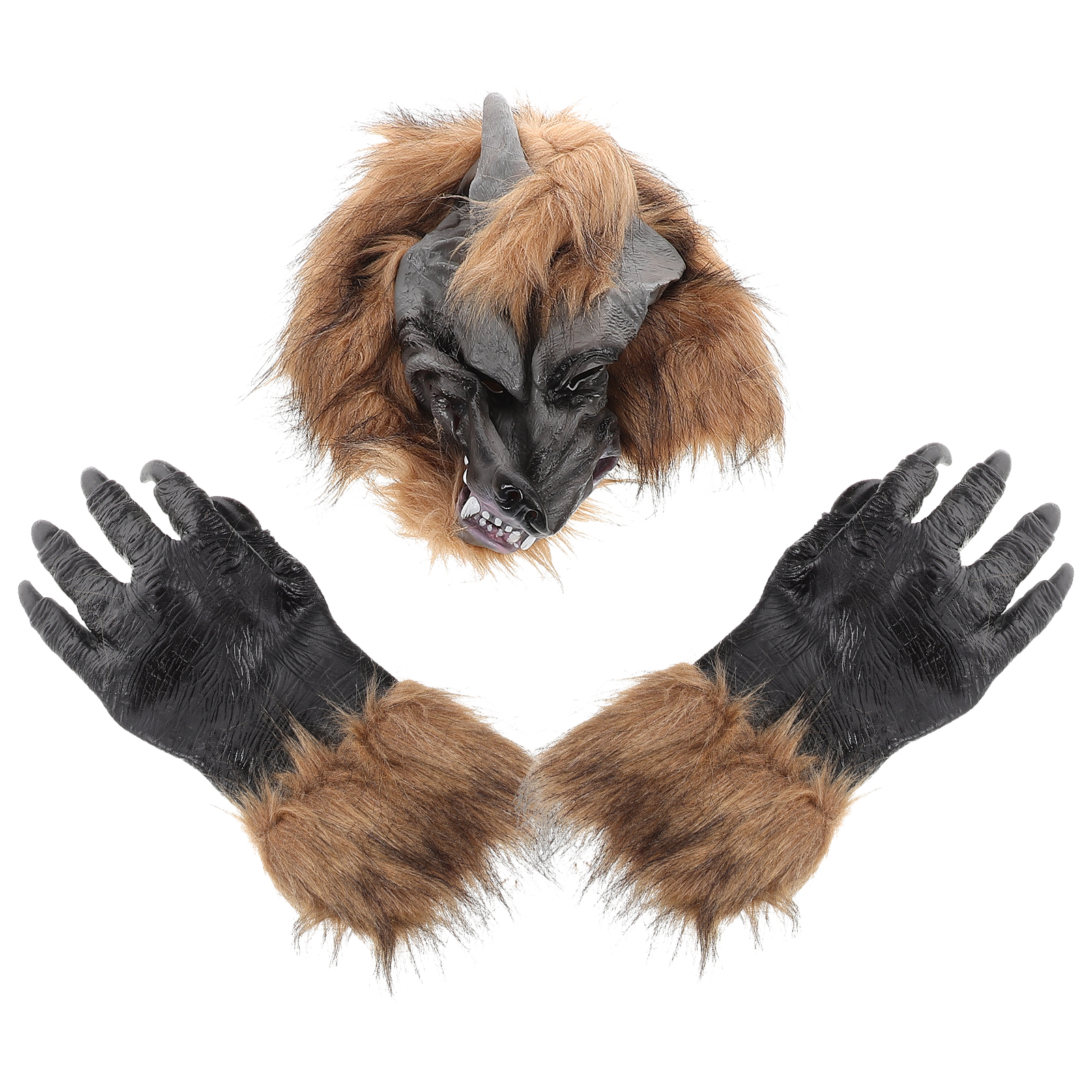 Wolf Costume Accessories Realistic Wolf Costume Set - Mask, Tail ...