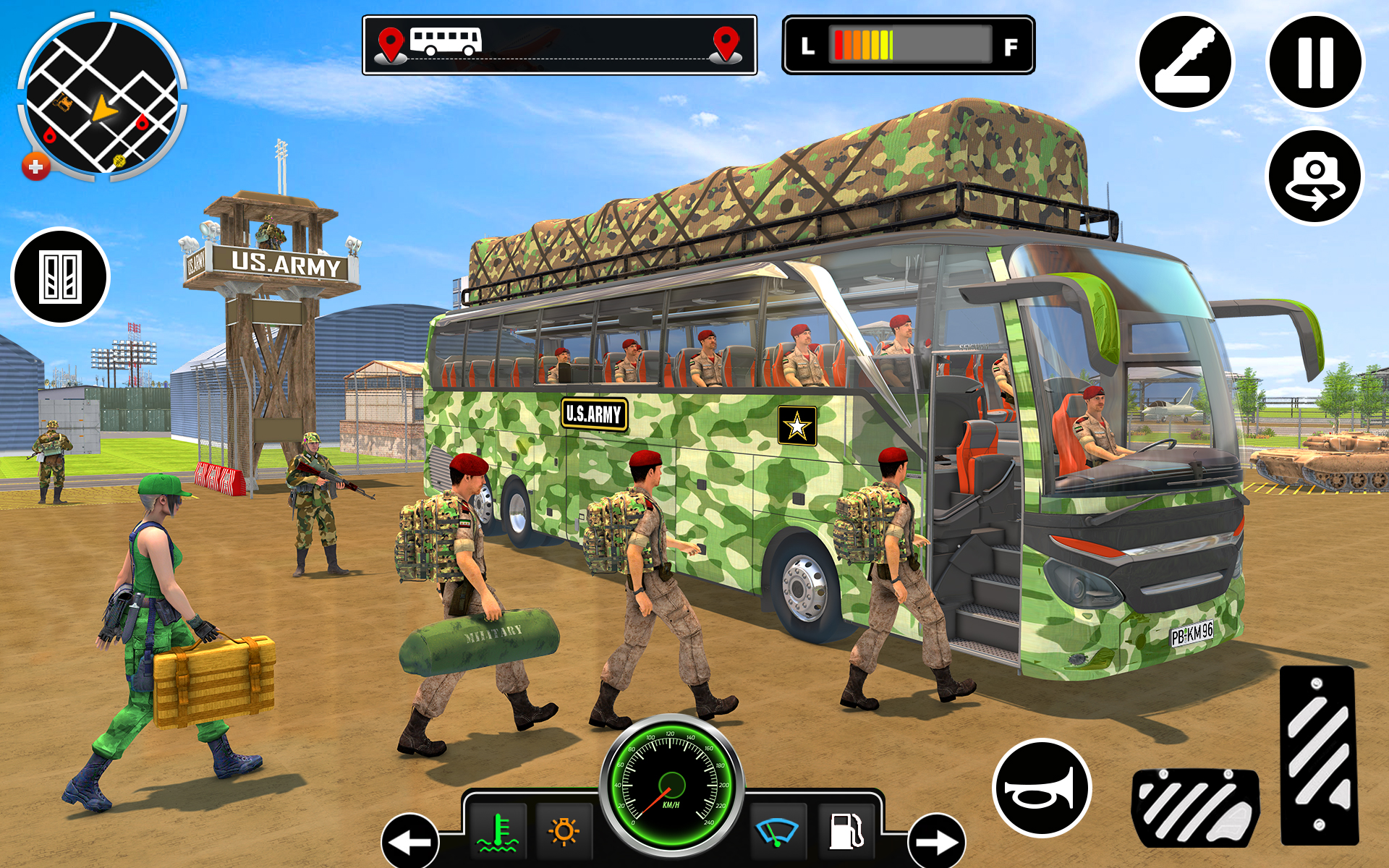 Army Bus Game: Bus Driving Games 3D: Military Coach Bus Simulator ...