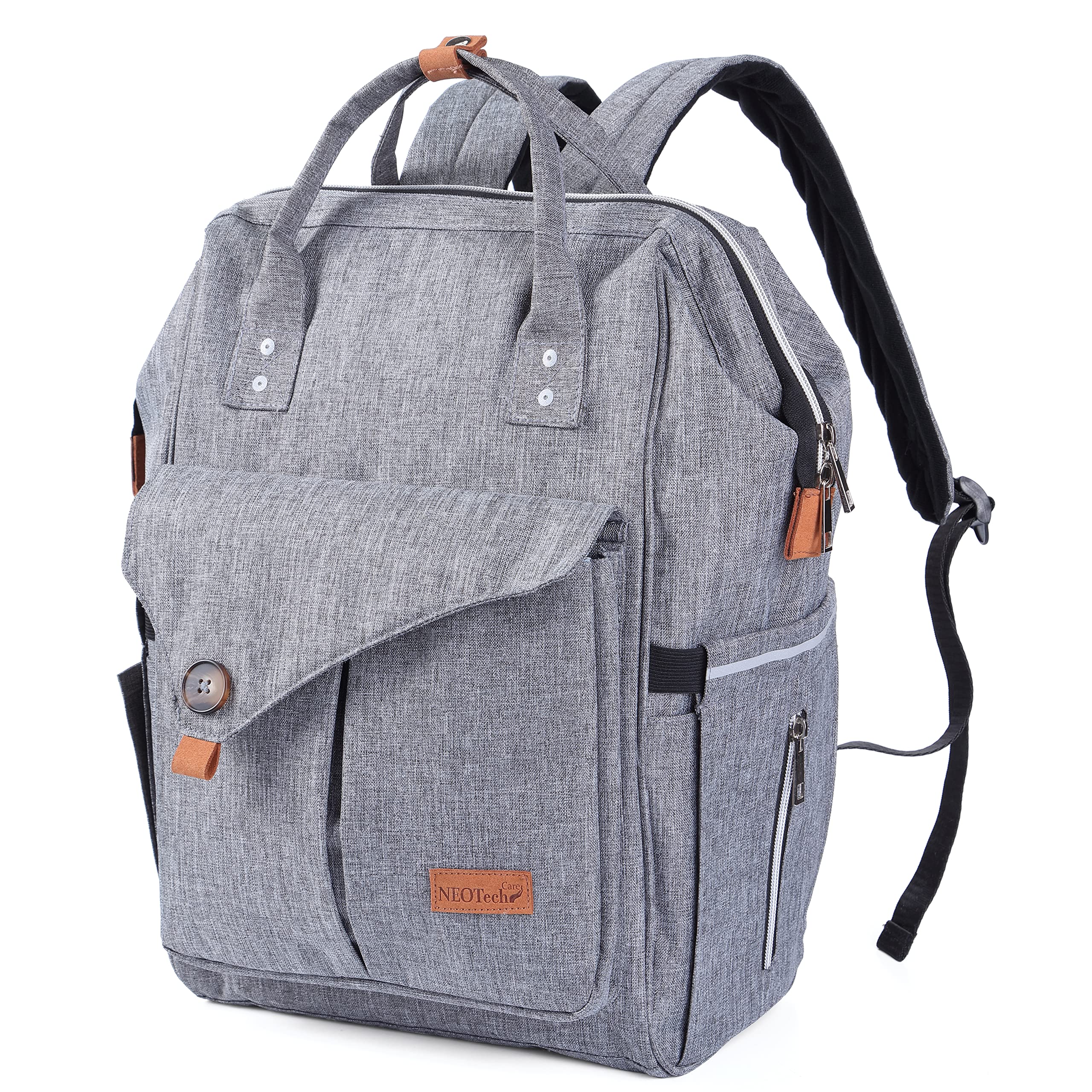 Amazon.com: NeoTech Care Diaper Bag Backpack for Baby Girl/Boy, Wide ...