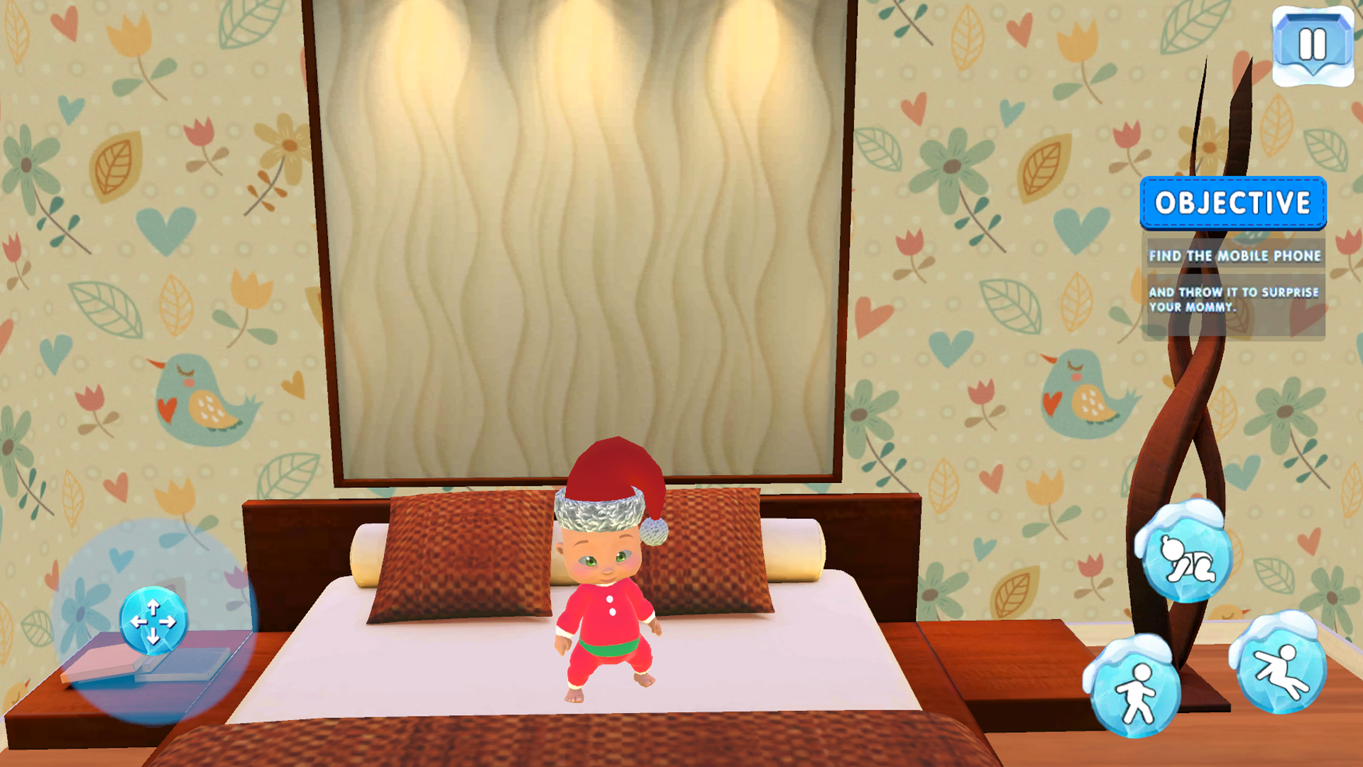 Naughty Santa Baby Simulator 3D Games - Virtual Baby Prank Christmas ...