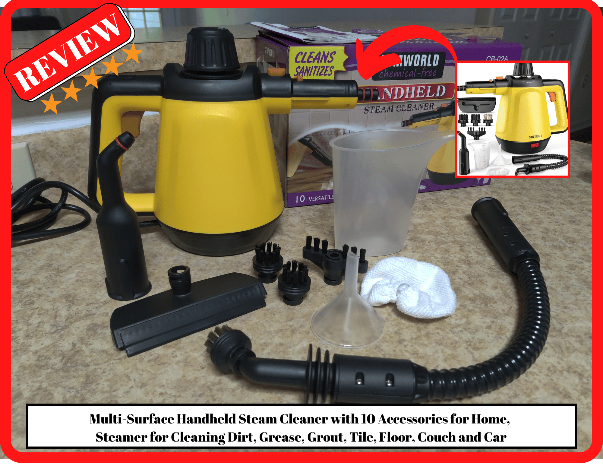 Watch Multi-Surface Steam Cleaner with 10 Accessories SPONSORED on ...