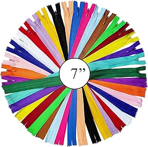 KGS Invisible Zipper | 20 Assorted Colored Hidden Zippers for Sewing ...